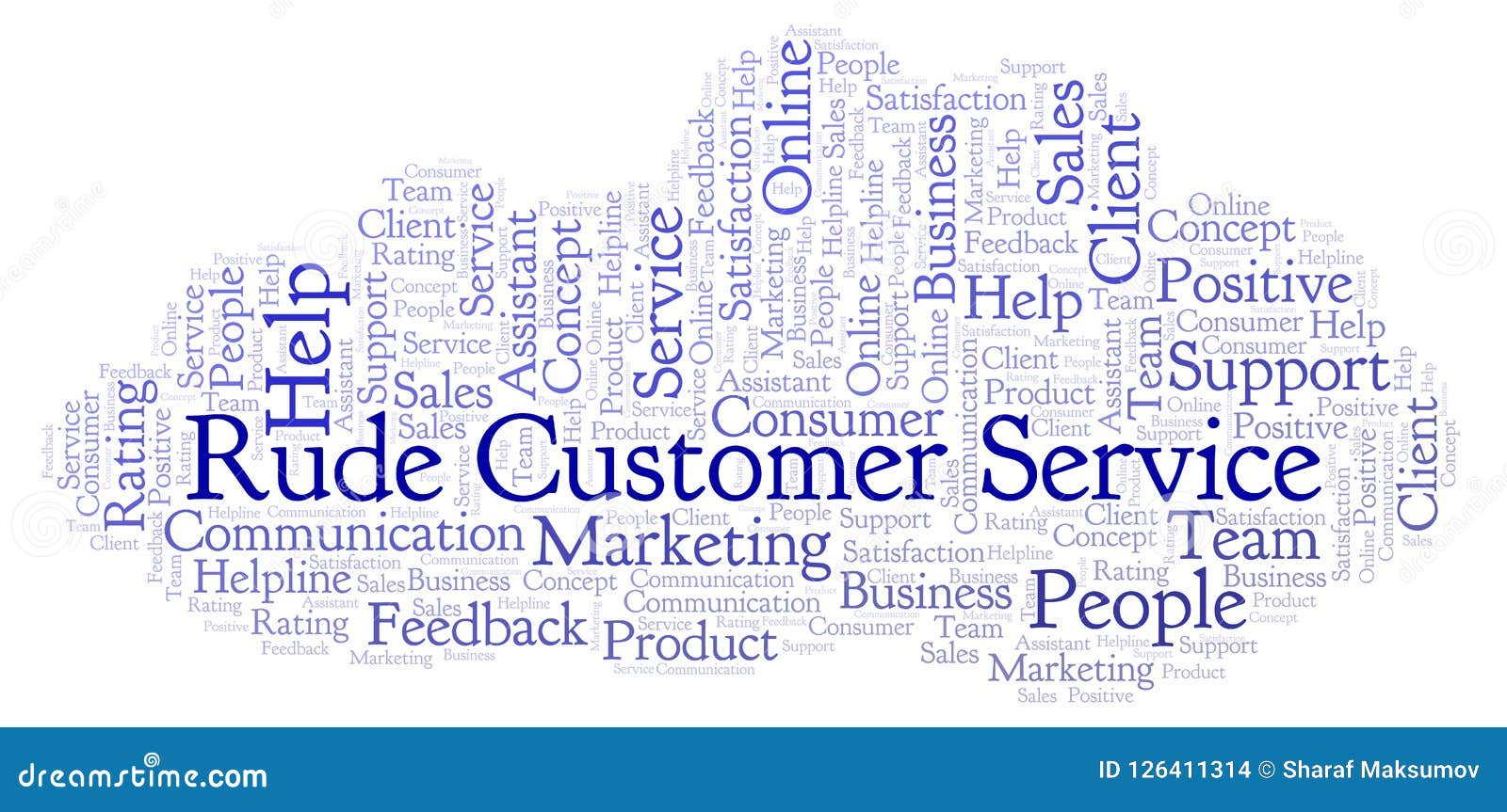 Rude Customer Service Word Cloud. Stock Illustration - Illustration of ...