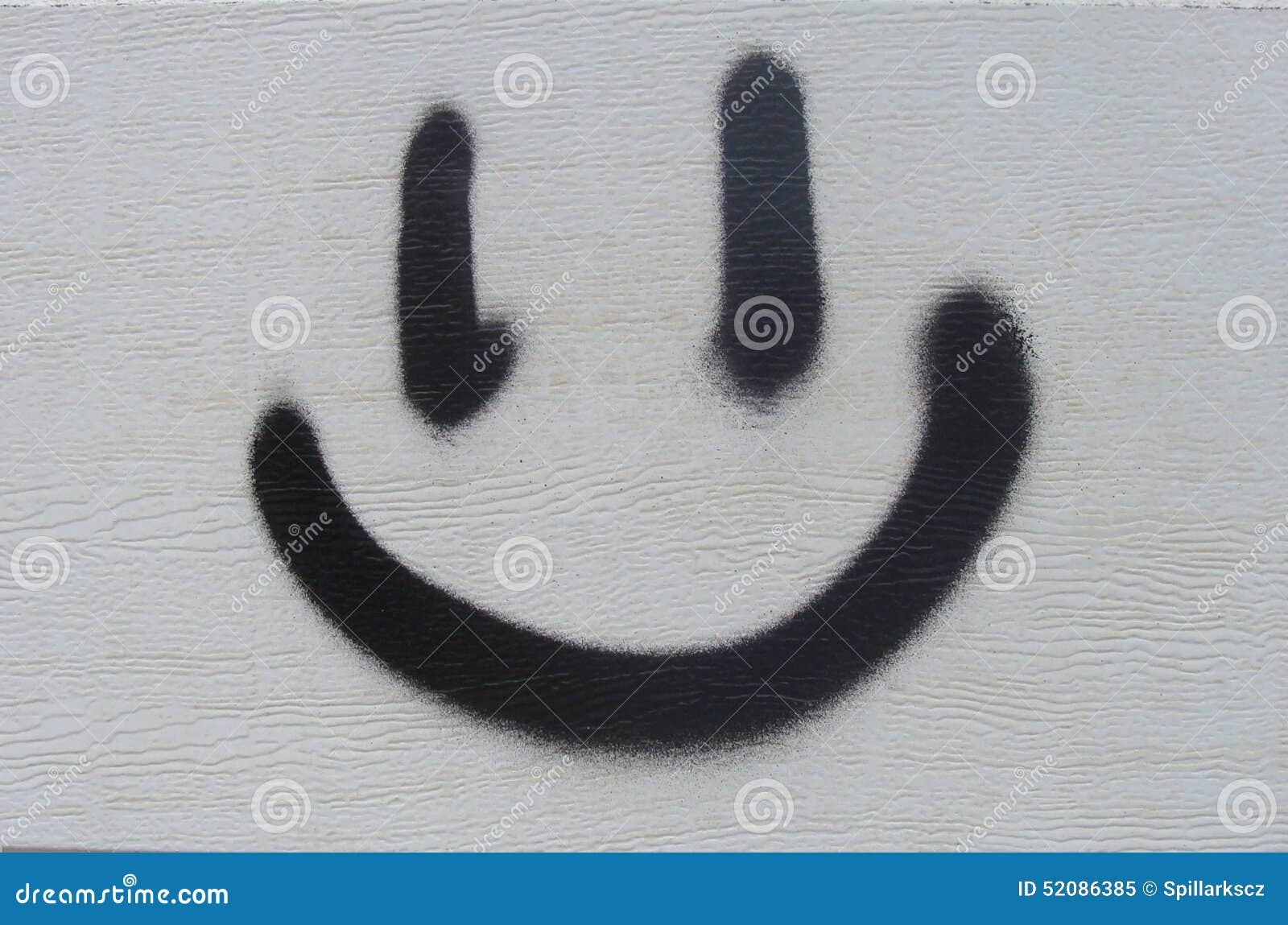Rude Graffiti Smile in Black and White Stock Image - Image of punk ...