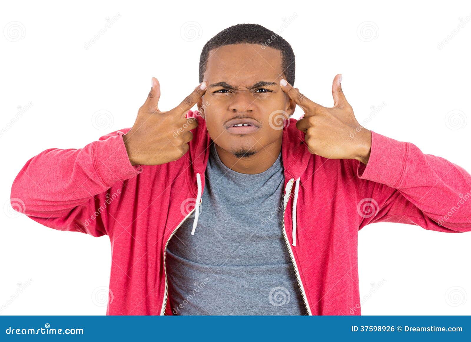 Rude Man Asking are You Crazy Stock Photo - Image of nutty, black: 37598926
