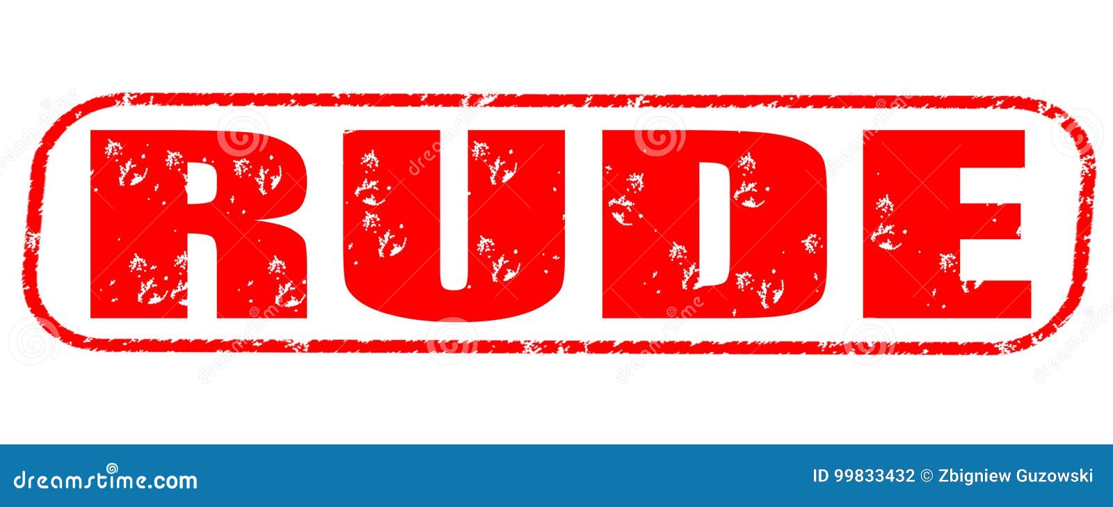 Rude Stamp on White Background Stock Illustration - Illustration of ...