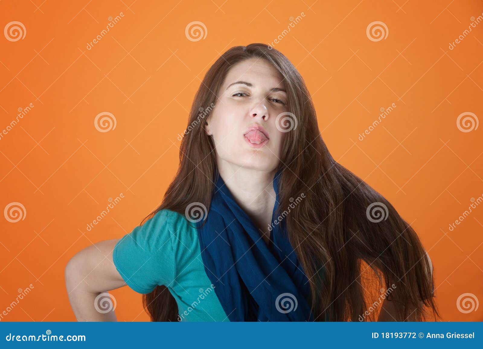 Rude Woman stock photo. Image of beautiful, lips, adult - 18193772