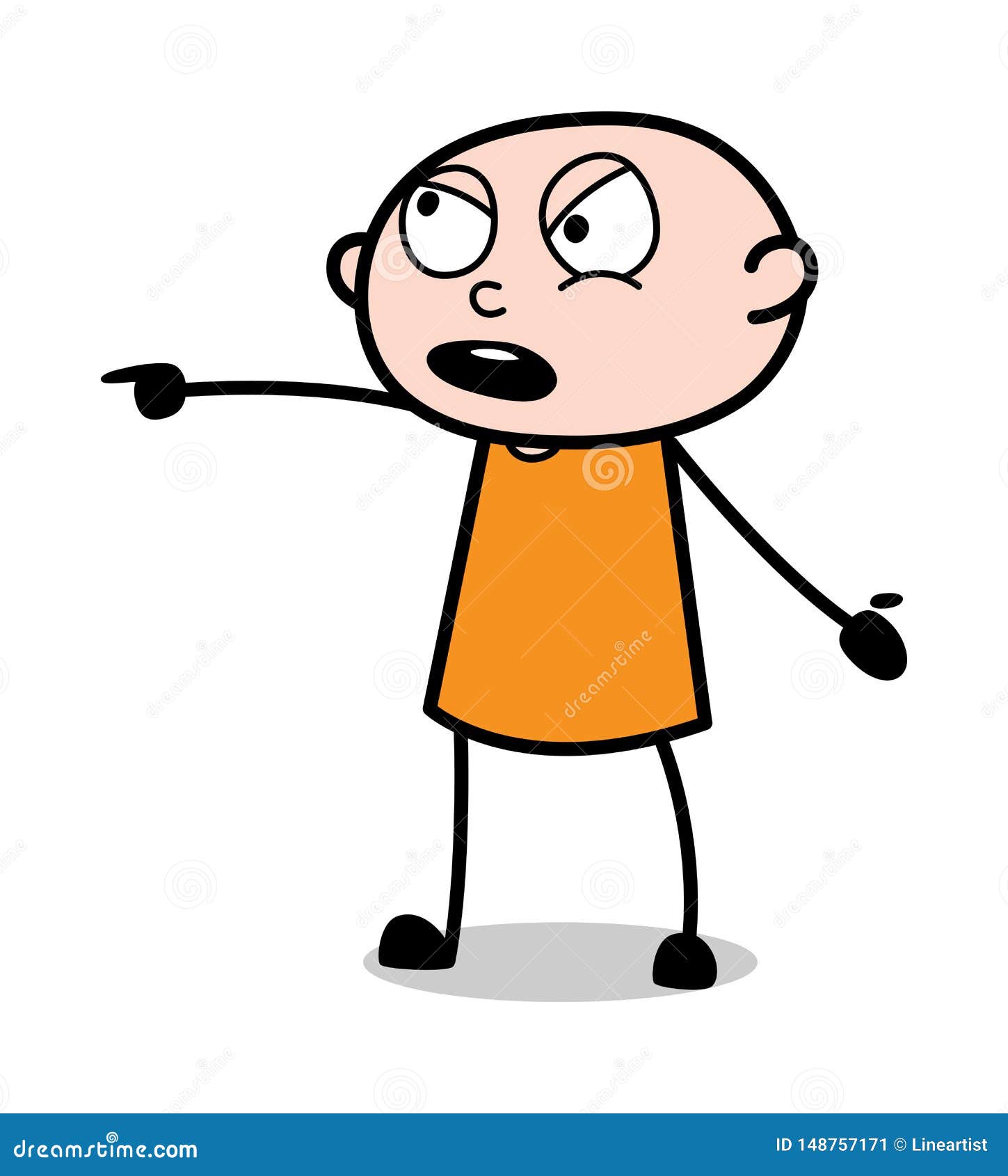 Rudely Talking - Cartoon Thief Criminal Guy Vector Illustration Stock ...