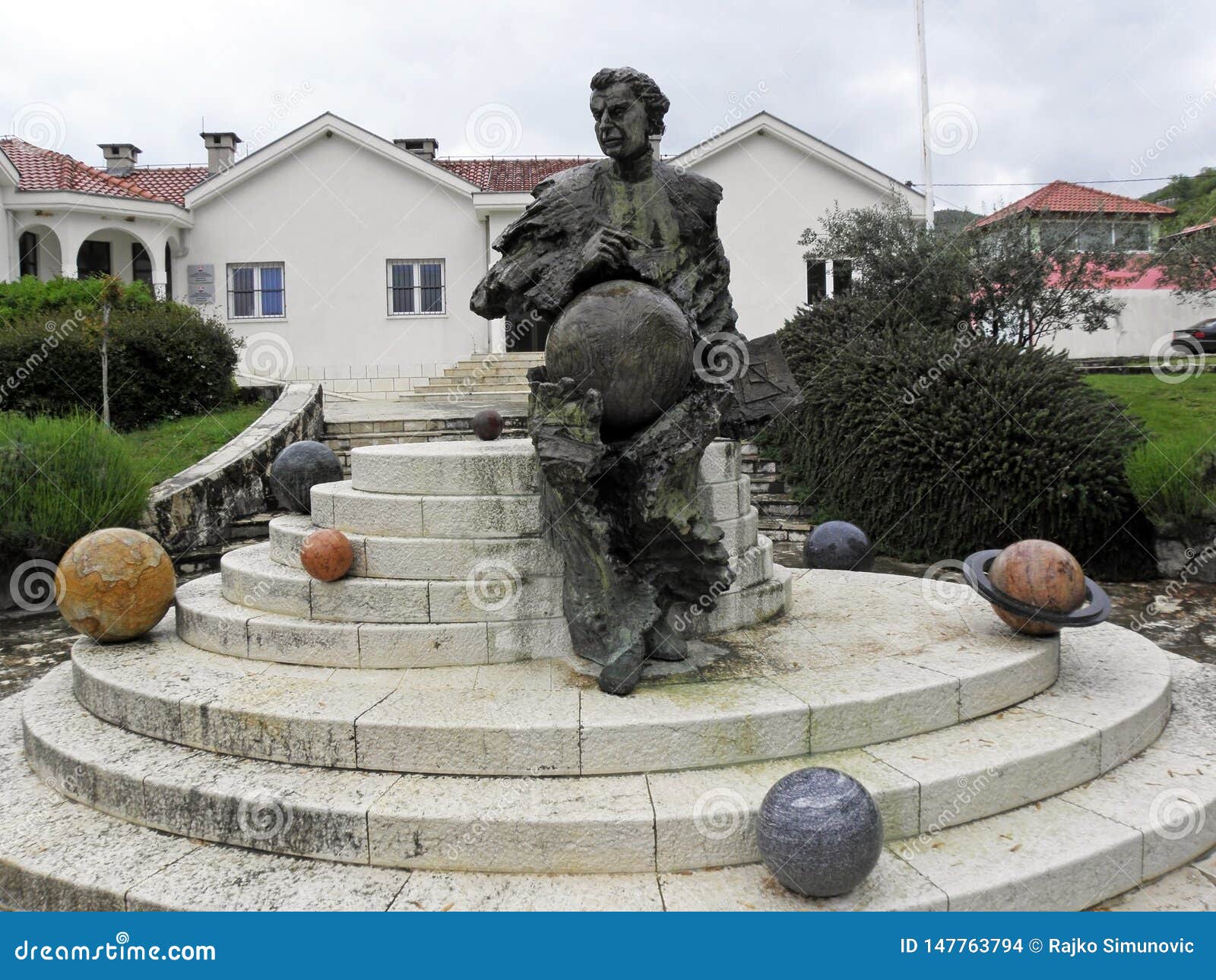 Ruder Boskovic Monument in Ravno Stock Photo - Image of outdoors ...