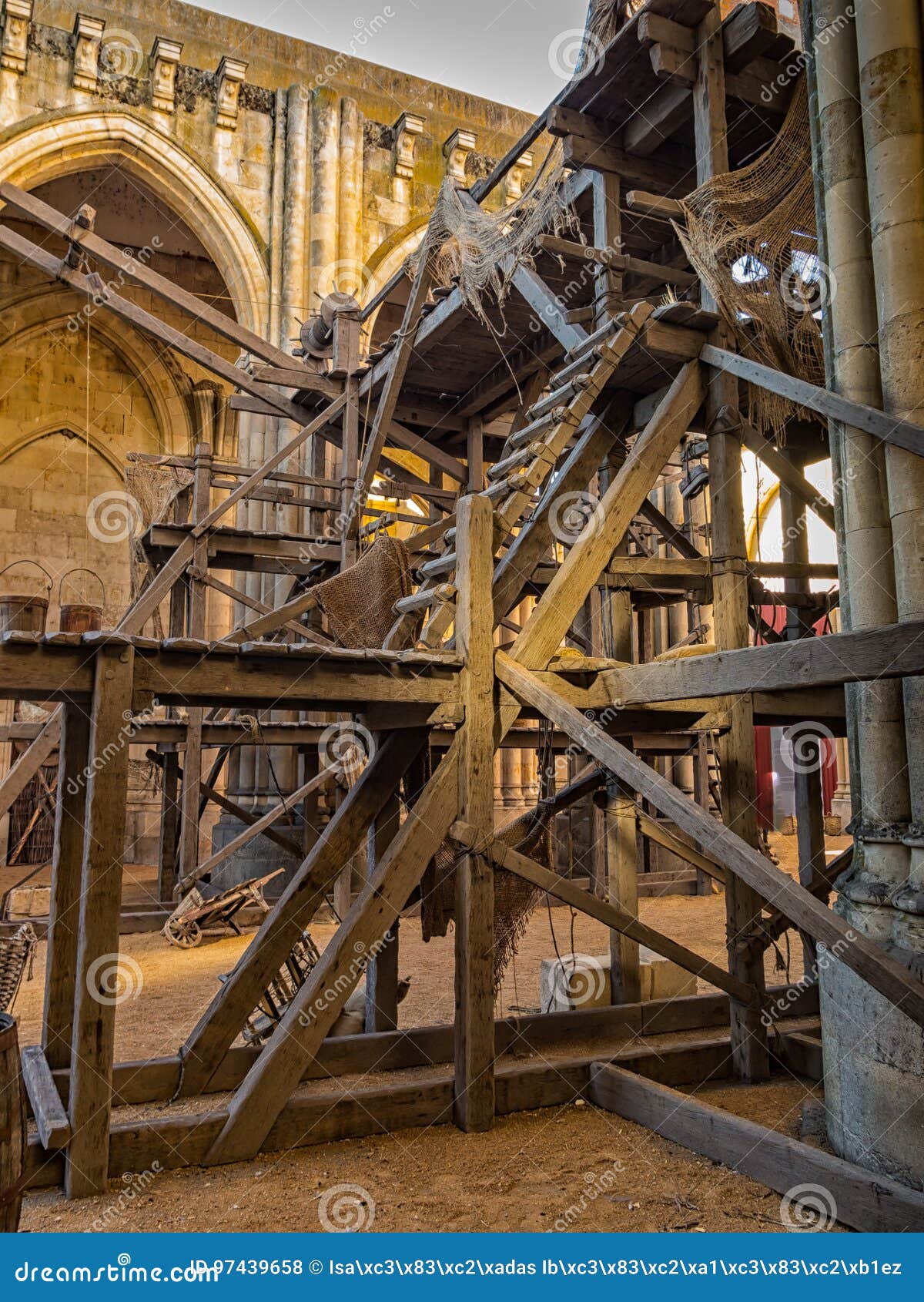 Rudimentary Construction Techniques Stock Photo - Image of aged ...