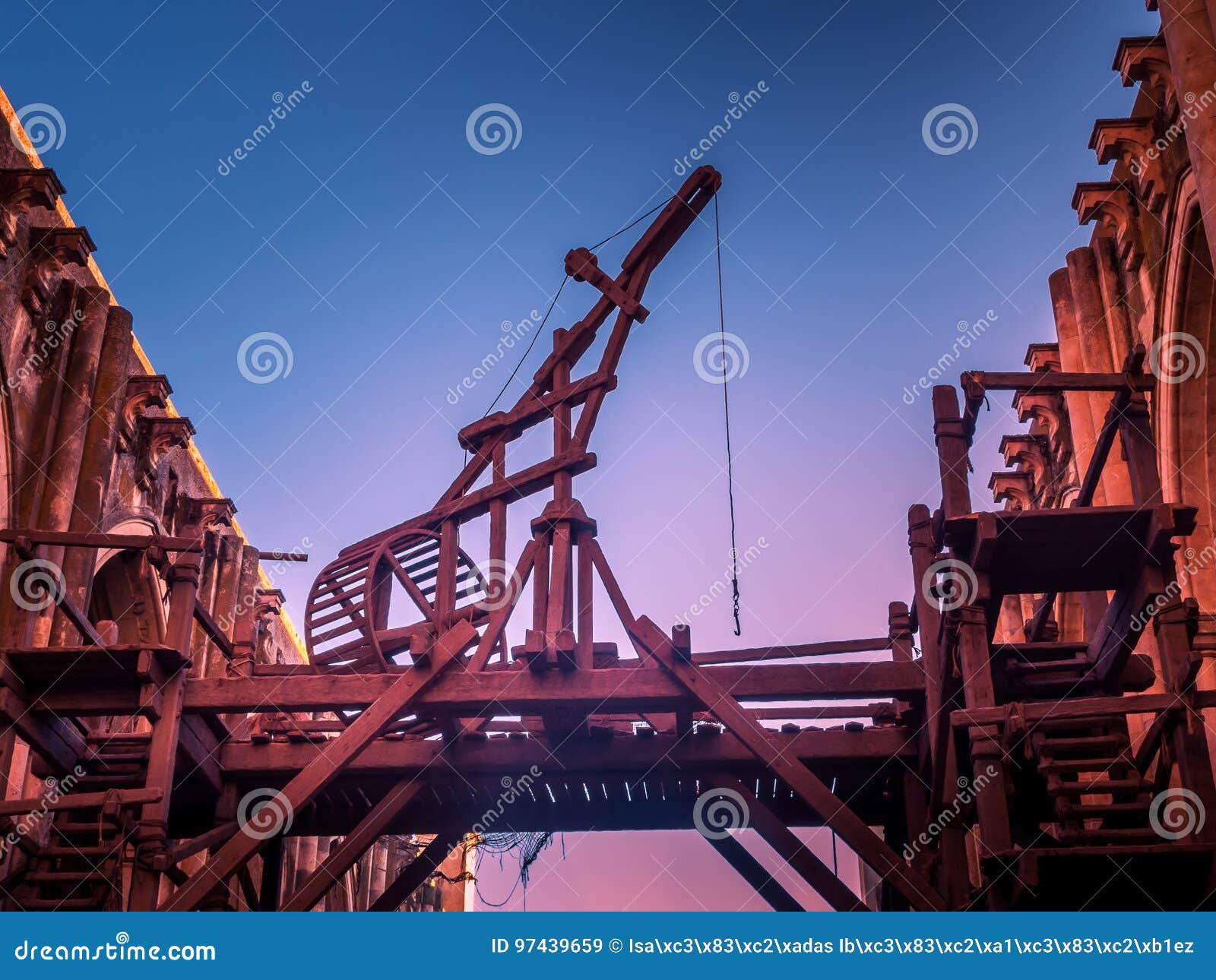 Rudimentary Construction Techniques Stock Image - Image of architecture ...