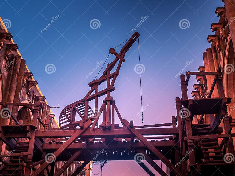 Rudimentary Construction Techniques Stock Image - Image of architecture ...