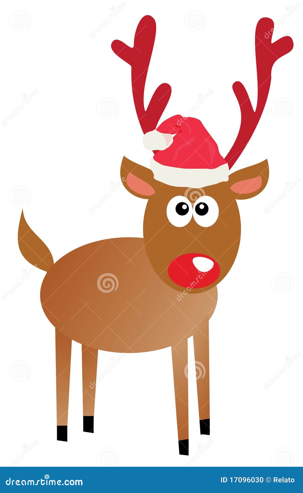 Rudolf stock vector. Illustration of ornament, happy - 17096030