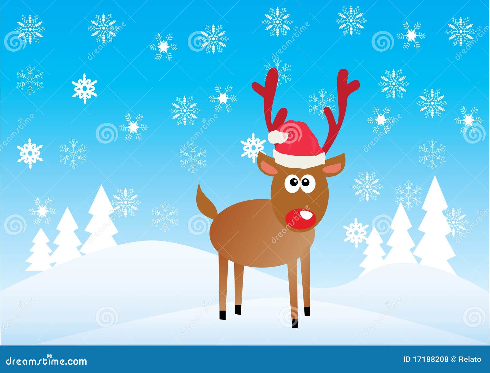 Rudolf stock vector. Illustration of rudolf, deer, vector - 17188208