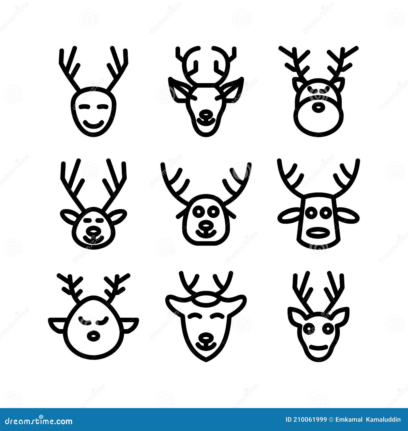 Rudolf-Ikone Oder Logos Isolierte Zeichensymbolvektorillustration ...
