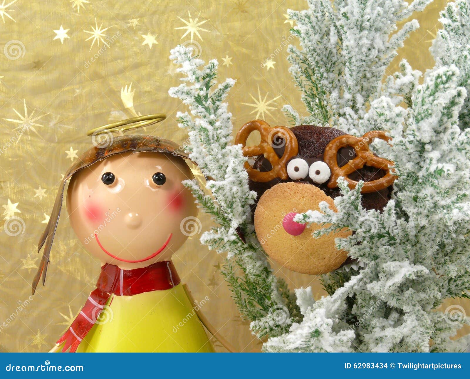 Rudolf le renne photo stock. Image du renne, dessert - 62983434