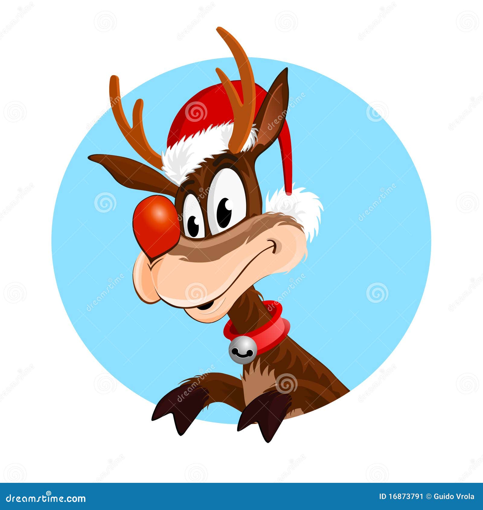 Rudolph stock vector. Illustration of rudolph, snow, white - 16873791