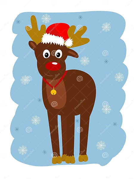 Rudolph stock vector. Illustration of nosed, hoof, season - 3610515