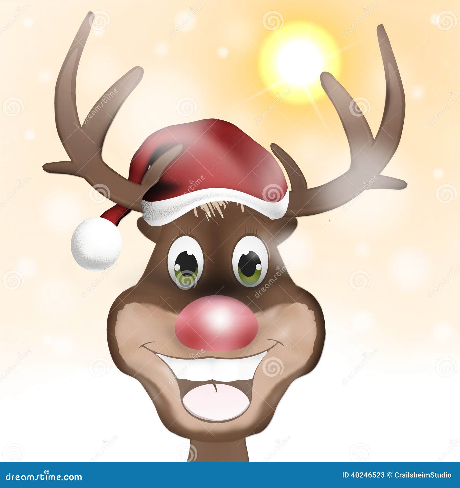 Rudolph stock illustration. Illustration of holiday, santa - 40246523