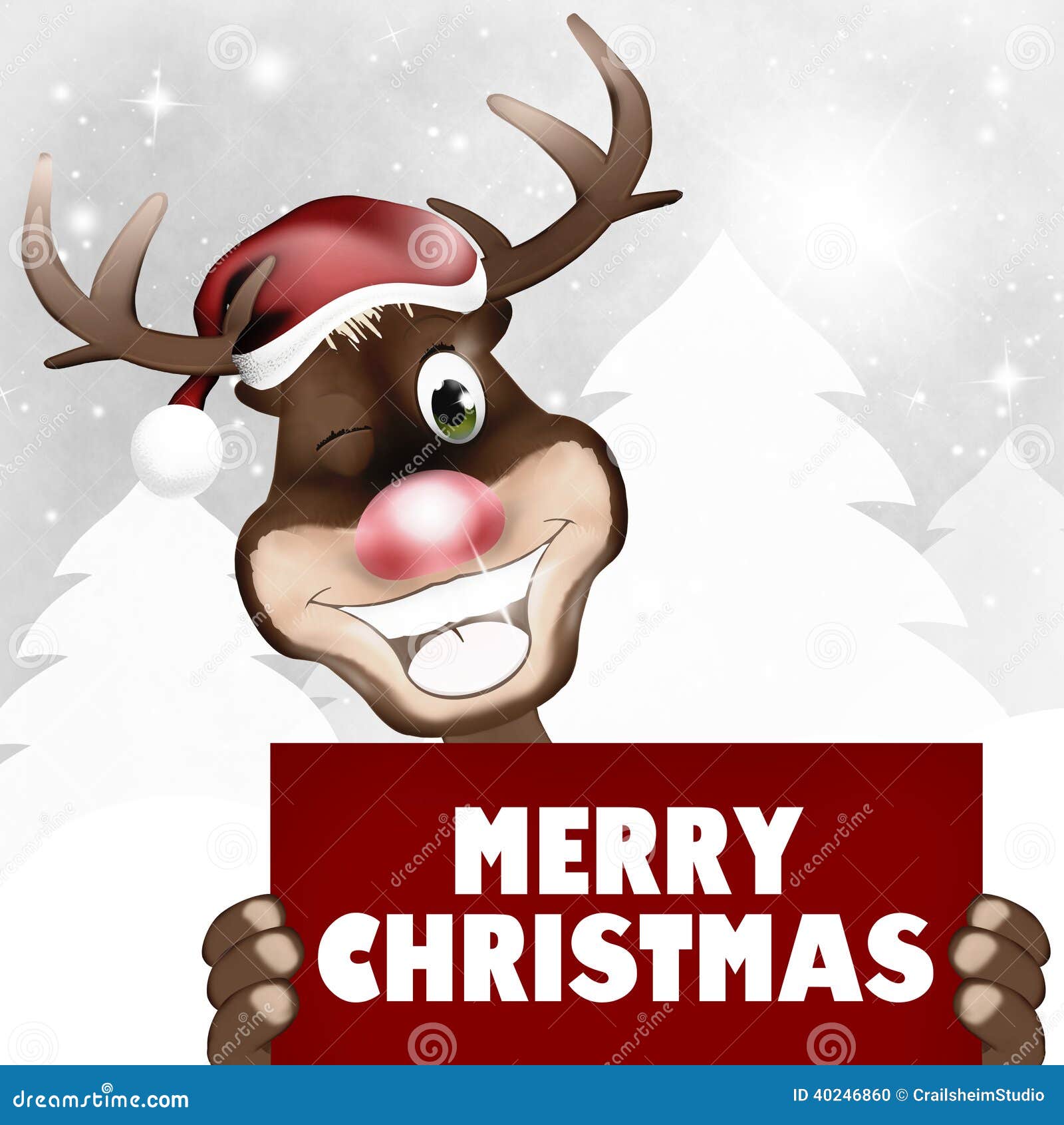 Rudolph stock illustration. Illustration of feet, hooves - 40246860