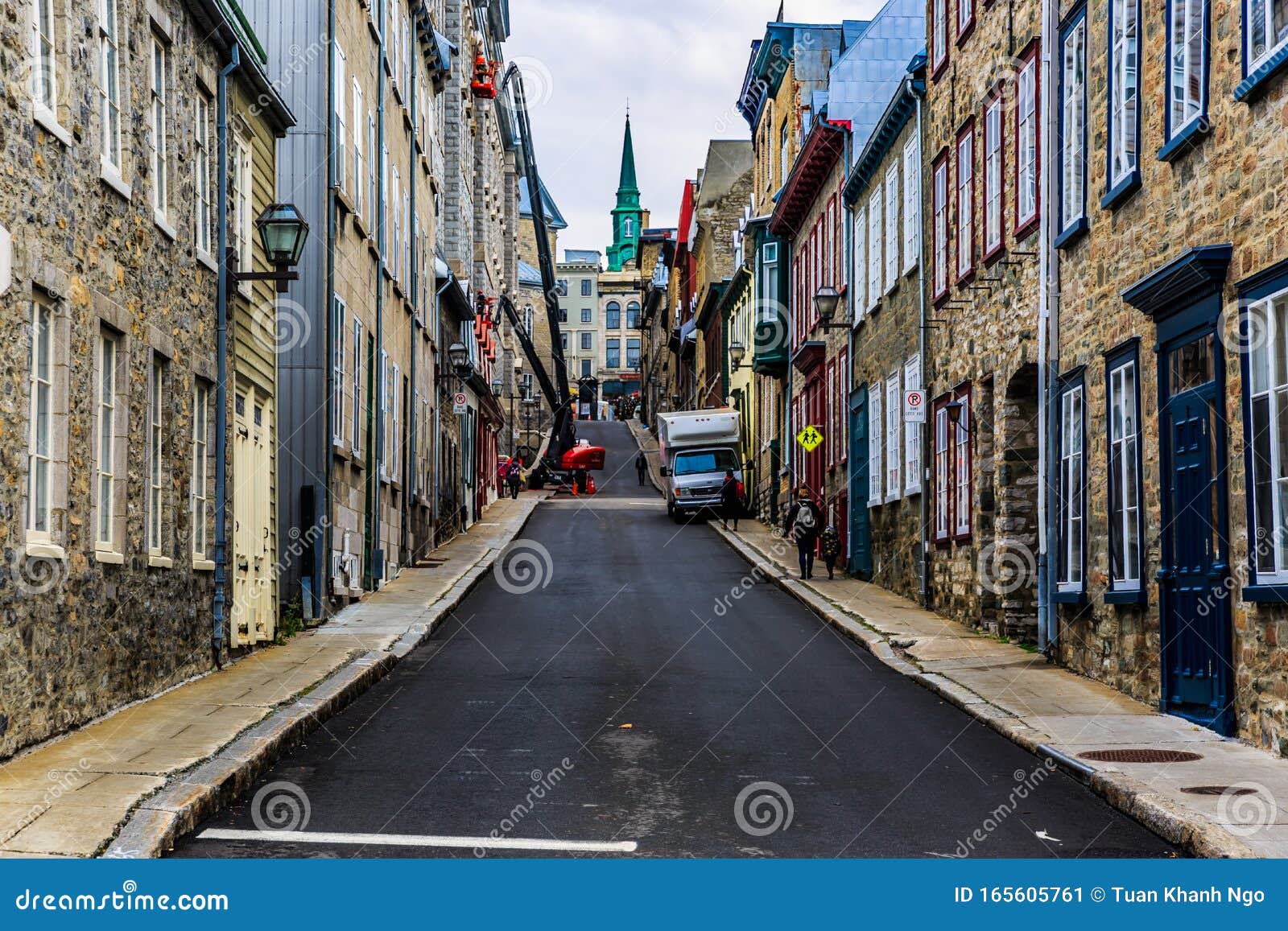 Rue De Couillard, Old Quebec City, Quebec, Canada Editorial Photo ...