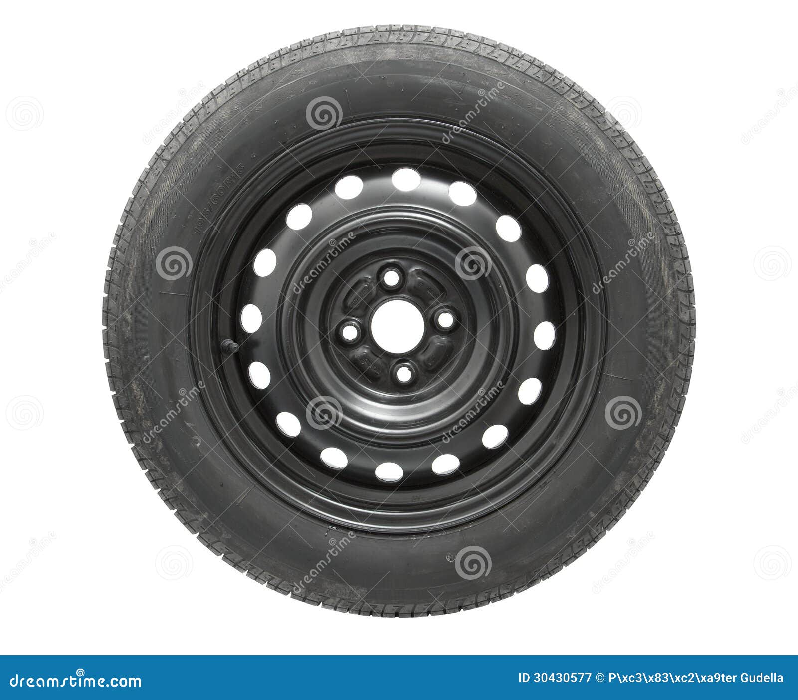 Rueda imagen de archivo. Imagen de redondo, caucho, aislado - 30430577