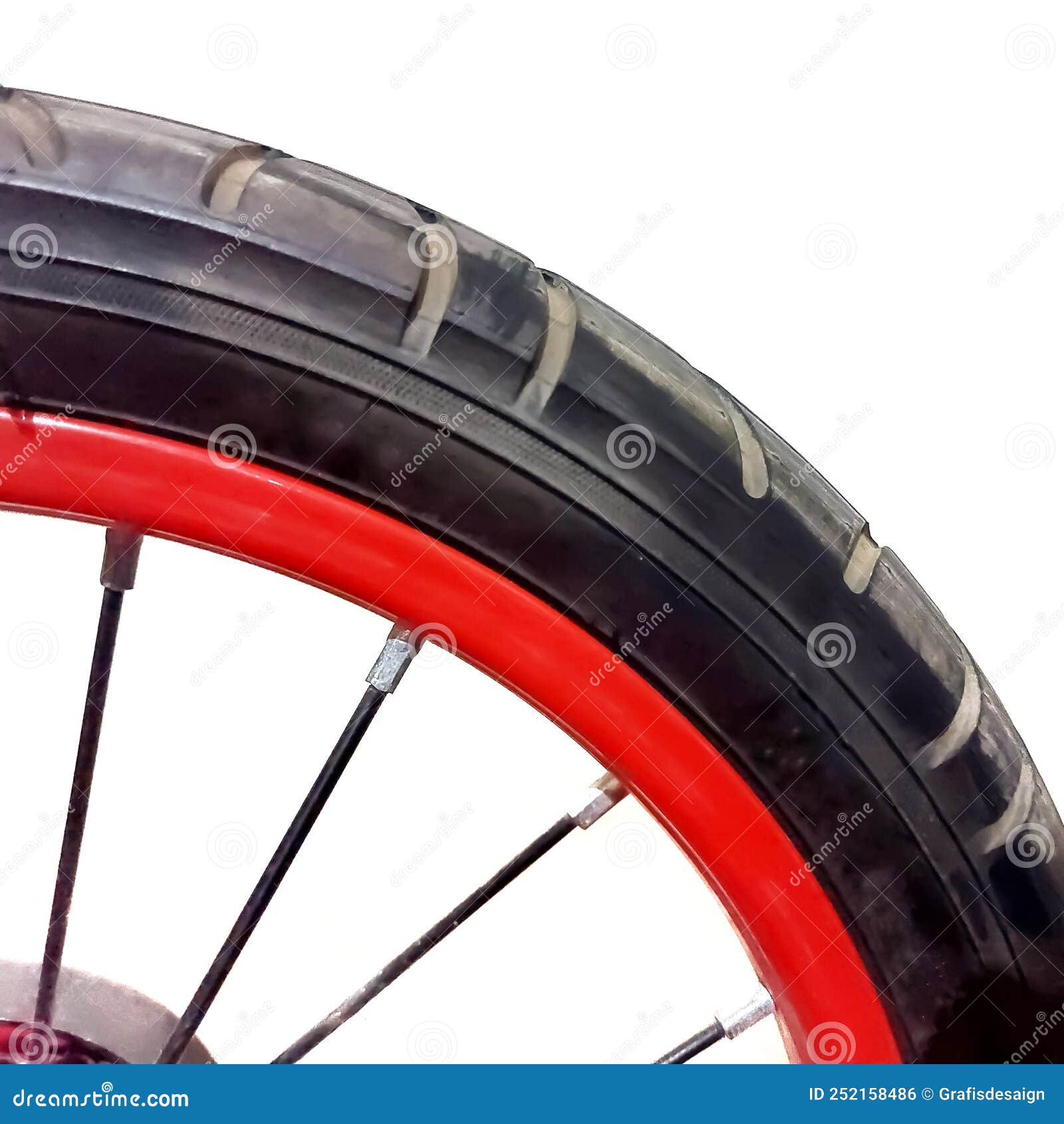 Rueda De Bicicleta Aislada En Fondo Blanco Foto de archivo - Imagen de ...