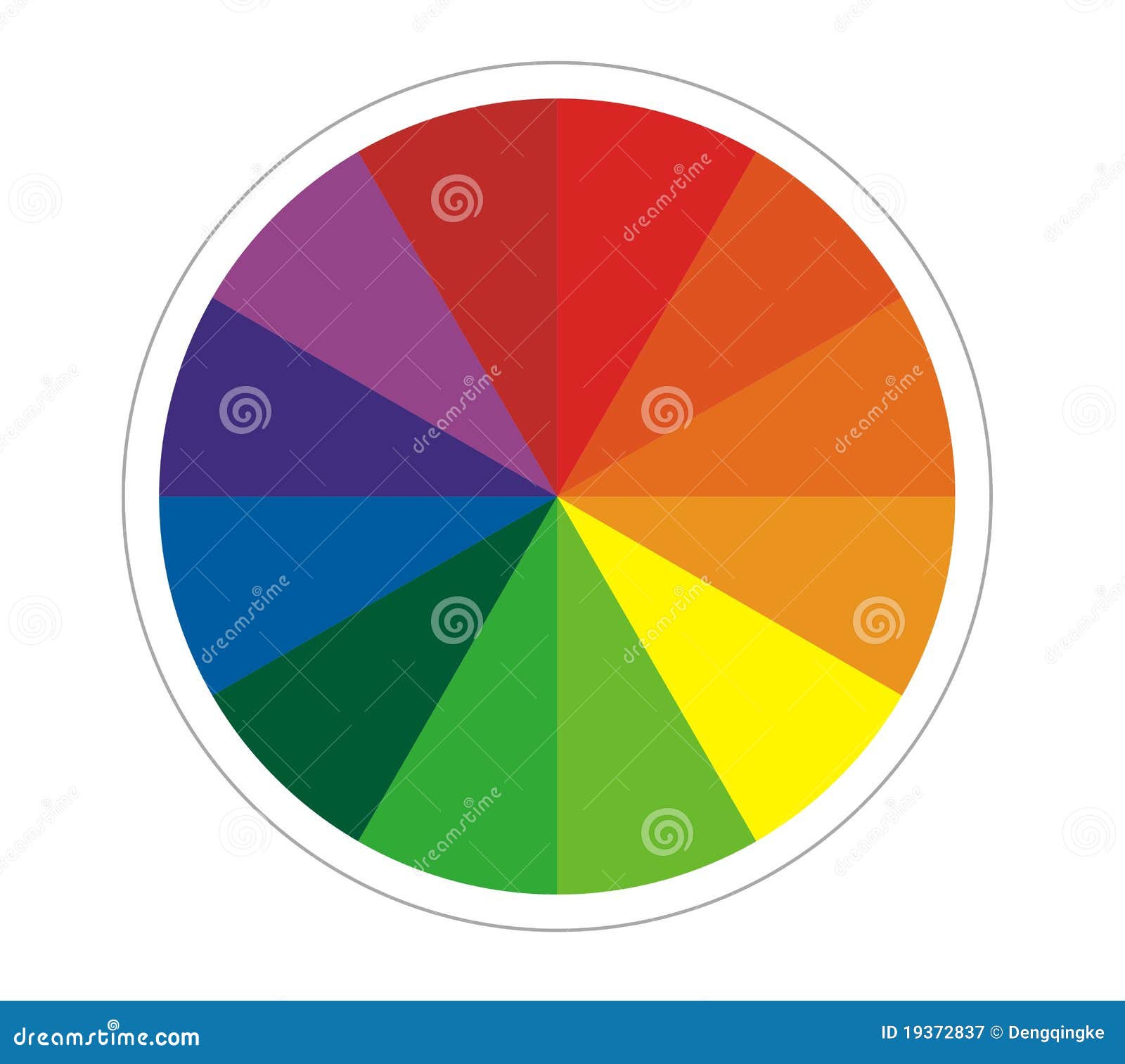 Rueda de color ilustración del vector. Ilustración de creativo - 19372837