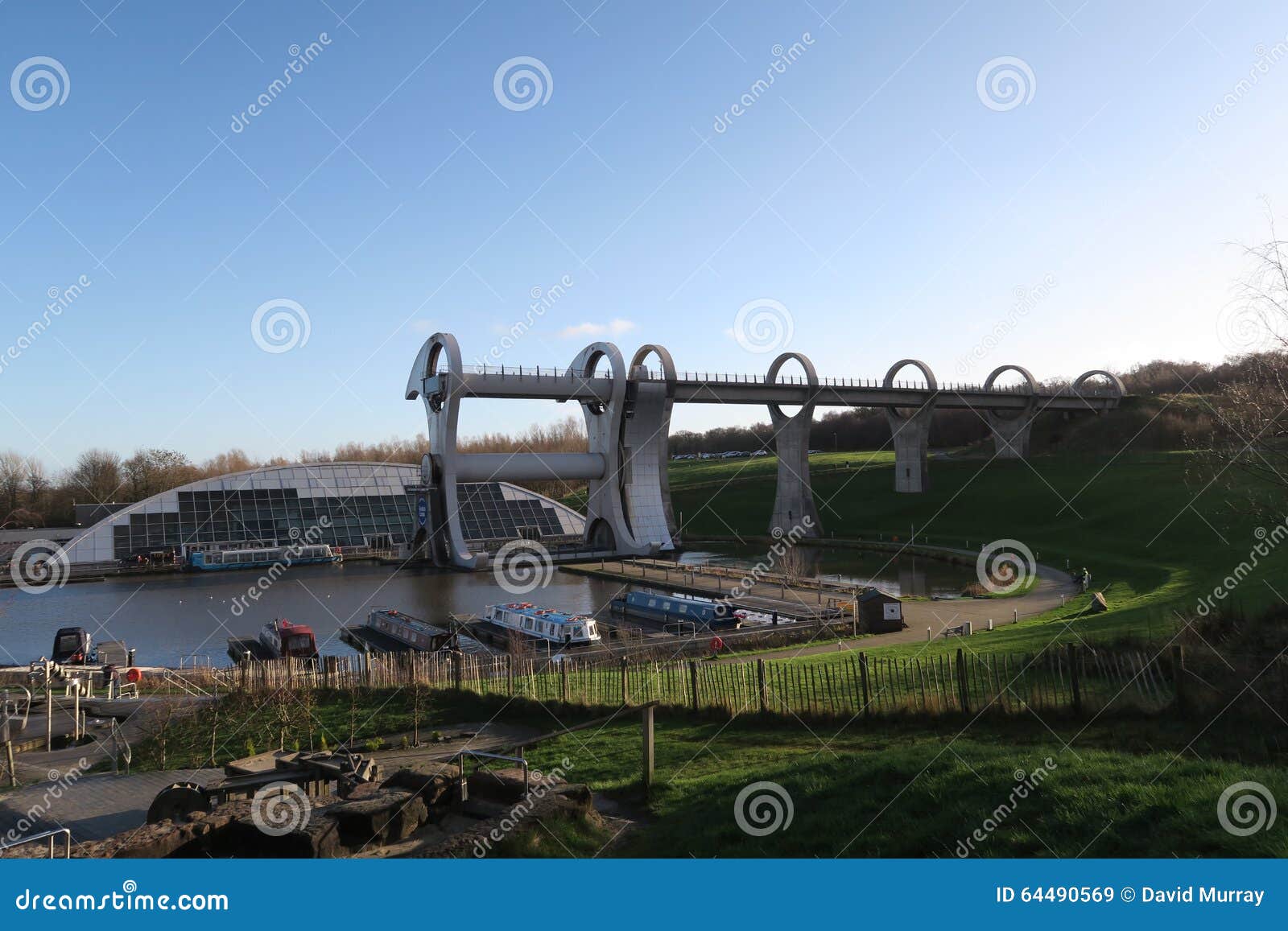 Rueda de Falkirk imagen de archivo. Imagen de escocia - 64490569