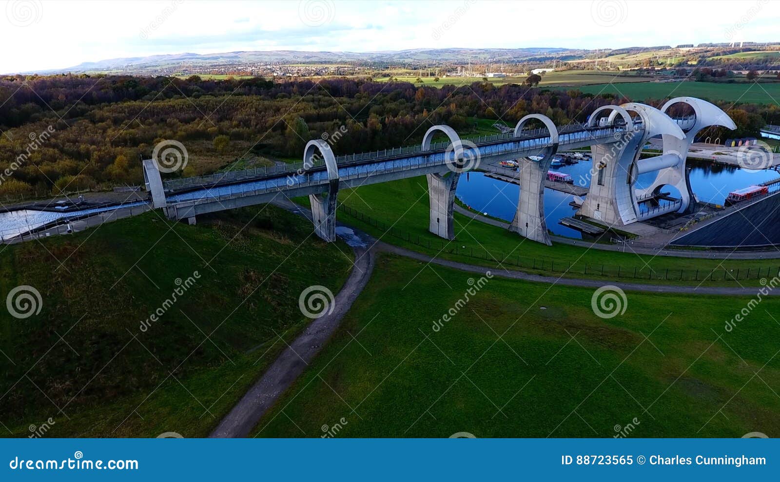 Rueda de Falkirk imagen de archivo. Imagen de escocia - 88723565