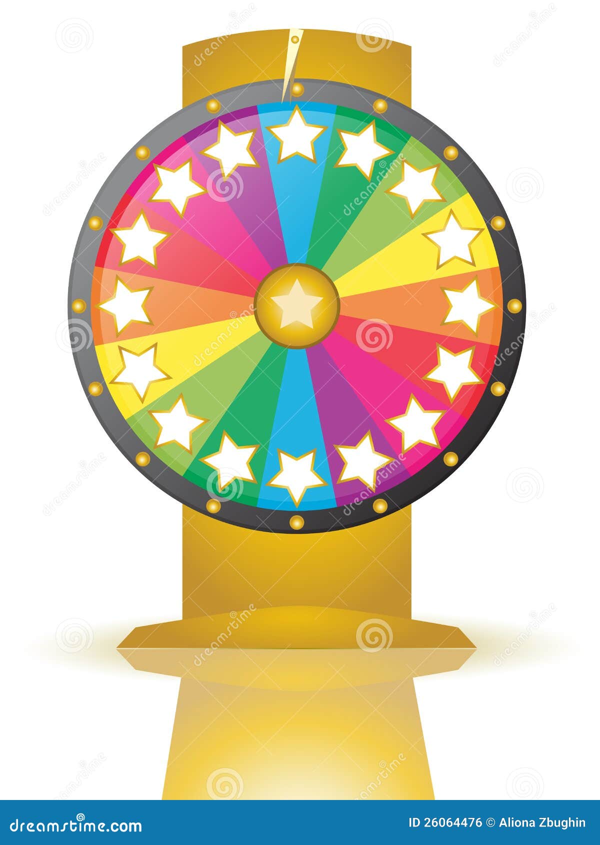 Rueda de la fortuna ilustración del vector. Ilustración de suerte ...