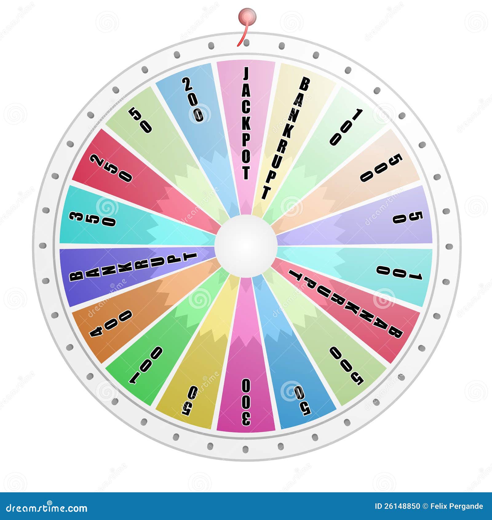 Rueda de la fortuna ilustración del vector. Ilustración de redondo ...