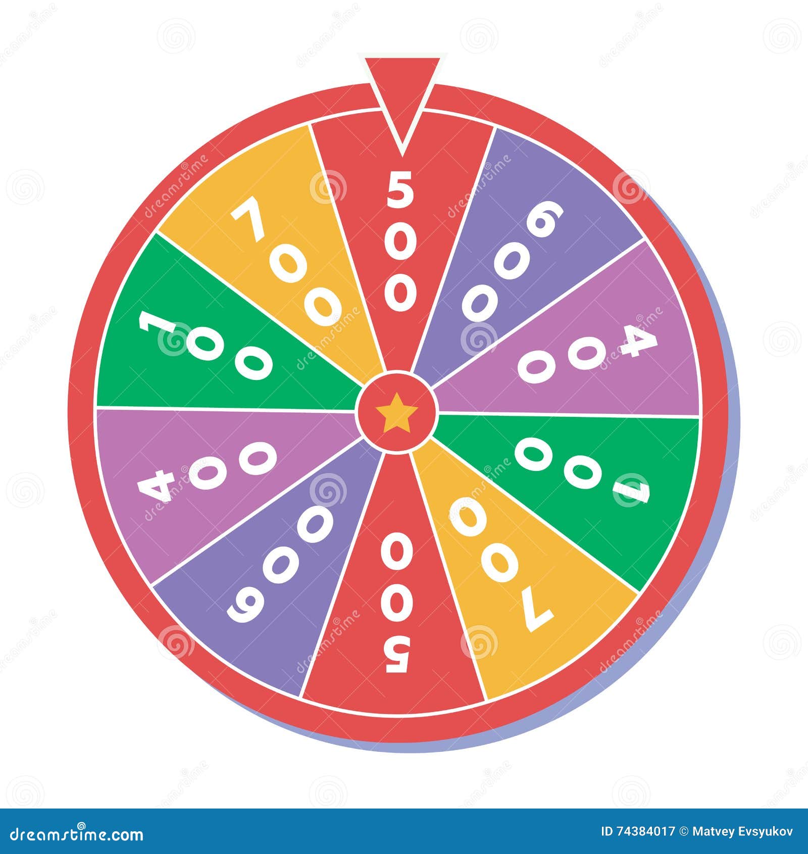 Rueda de la fortuna stock de ilustración. Ilustración de muestra - 74384017