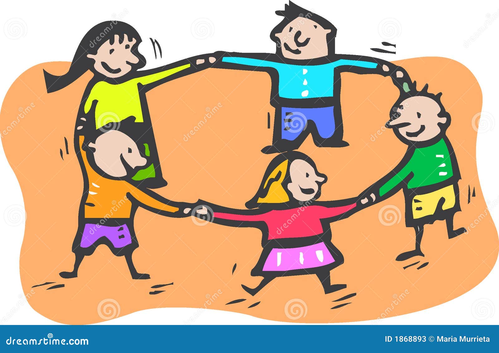 Rueda de los niños ilustración del vector. Ilustración de arte - 1868893