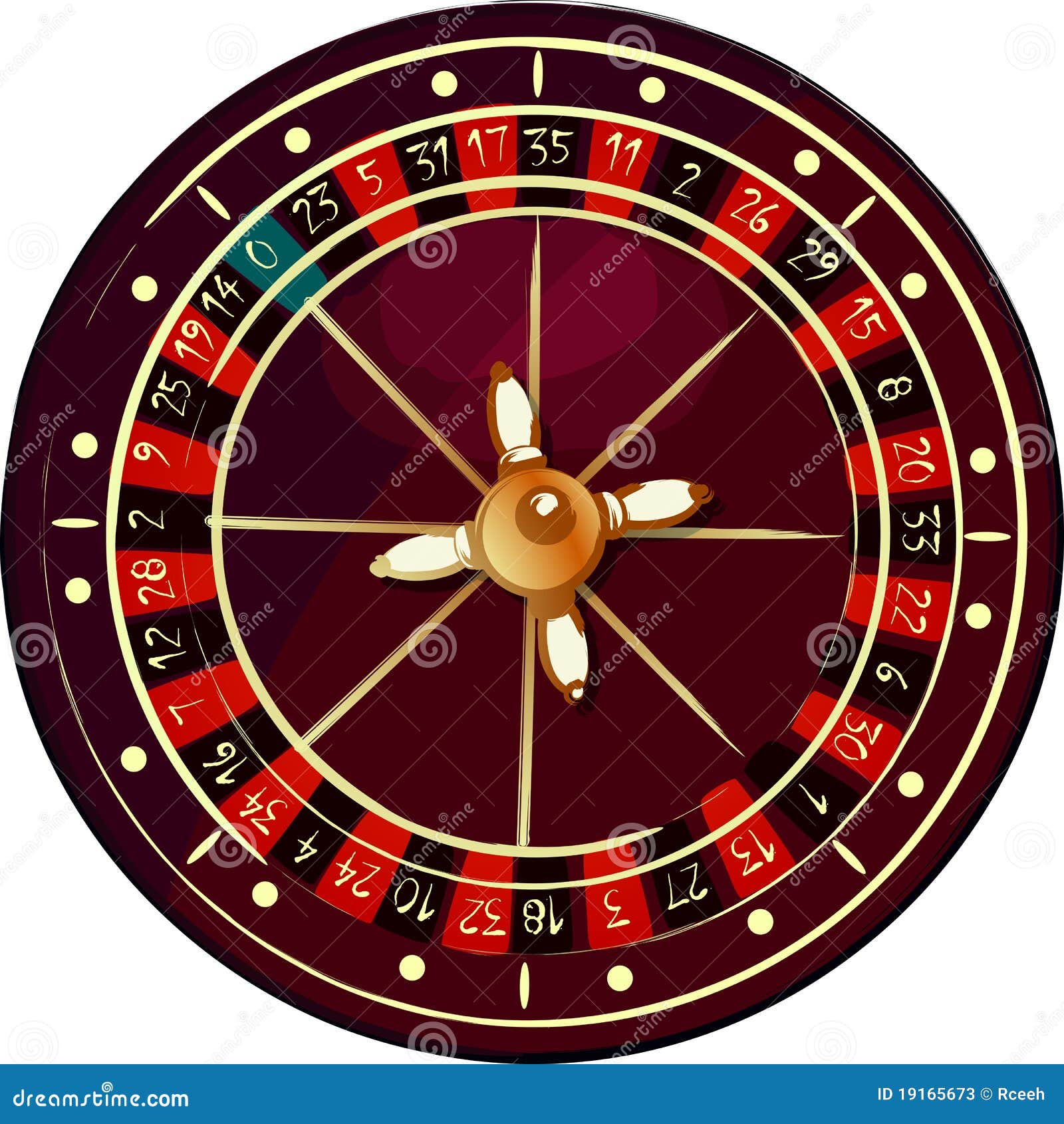 Rueda de ruleta de Grunge ilustración del vector. Ilustración de ...