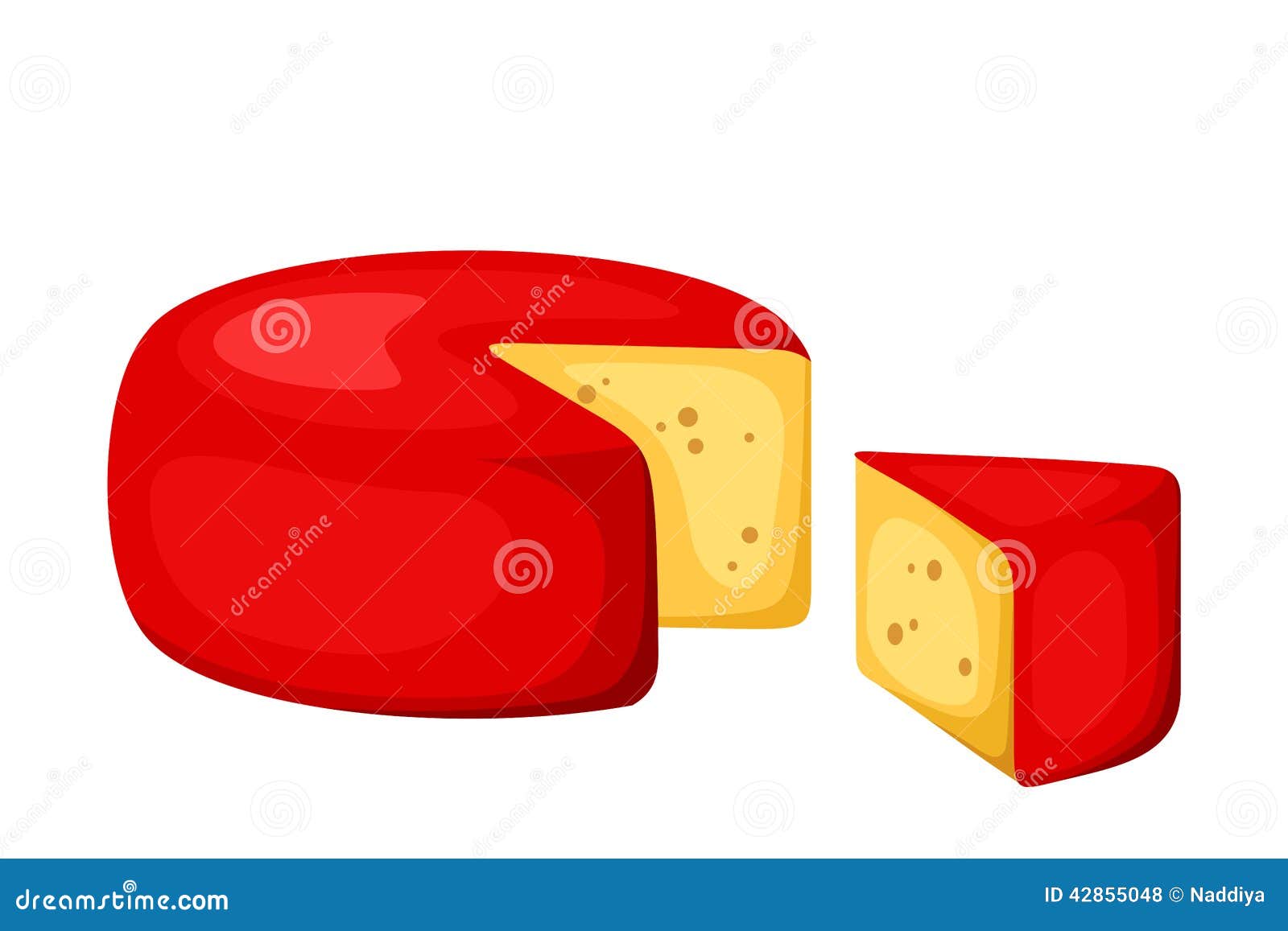 Rueda Del Queso Ilustración Del Vector Ilustración del Vector ...