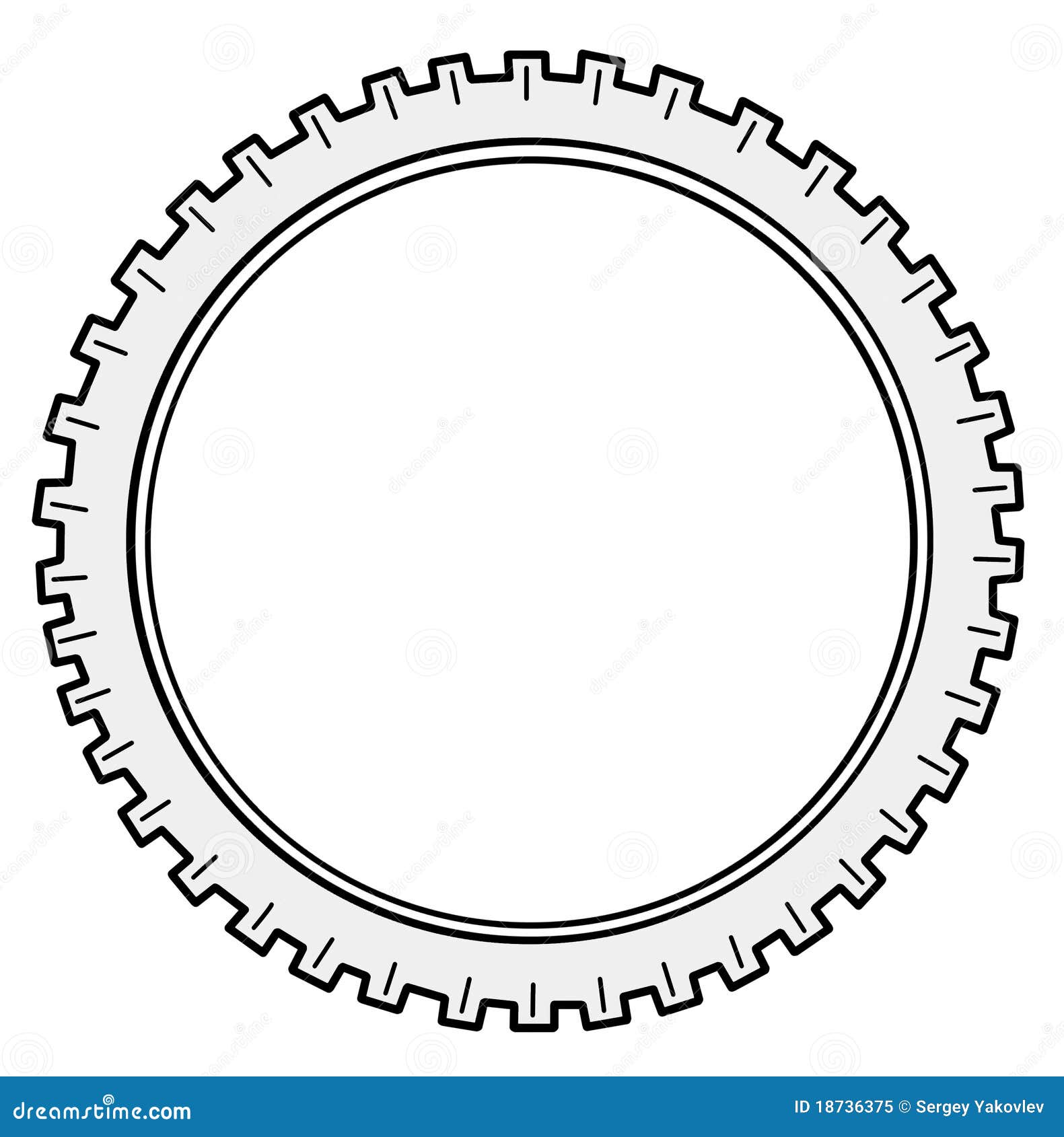 Rueda Dentada De La Silueta Del Vector Ilustración del Vector ...