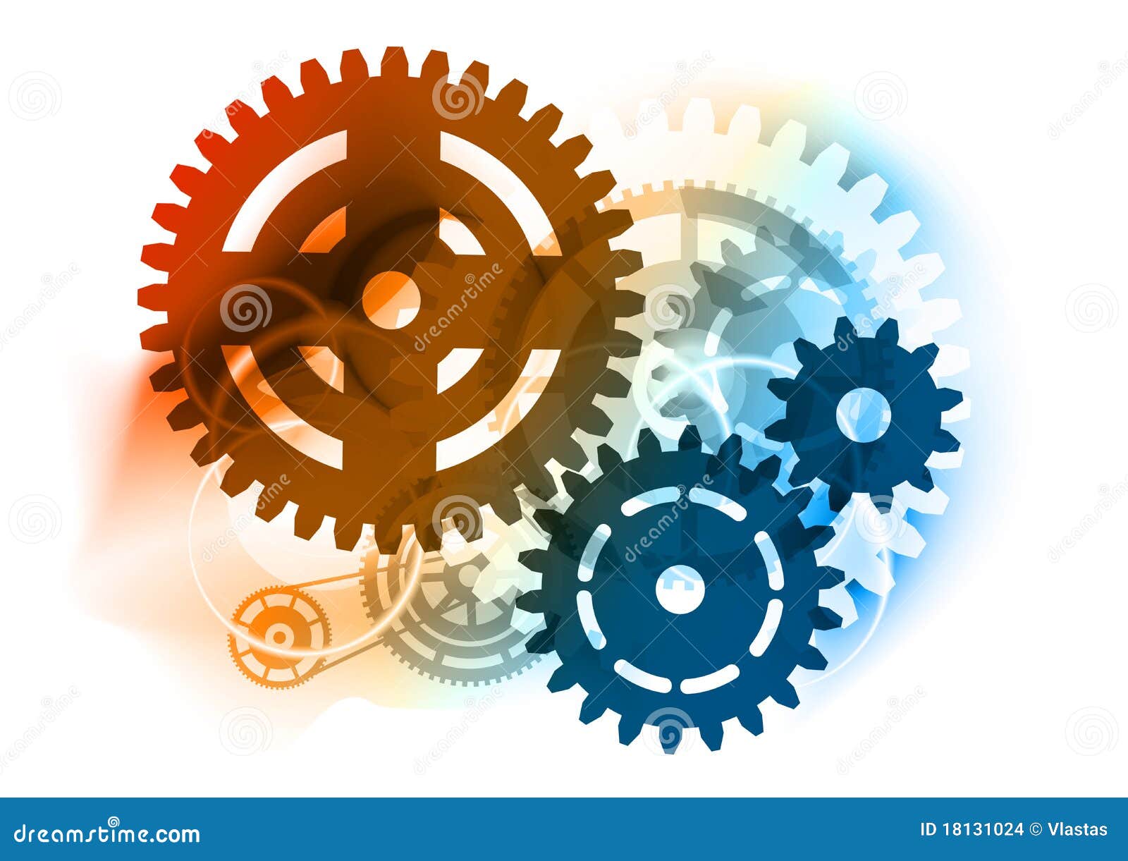 Rueda dentada industrial ilustración del vector. Ilustración de ...