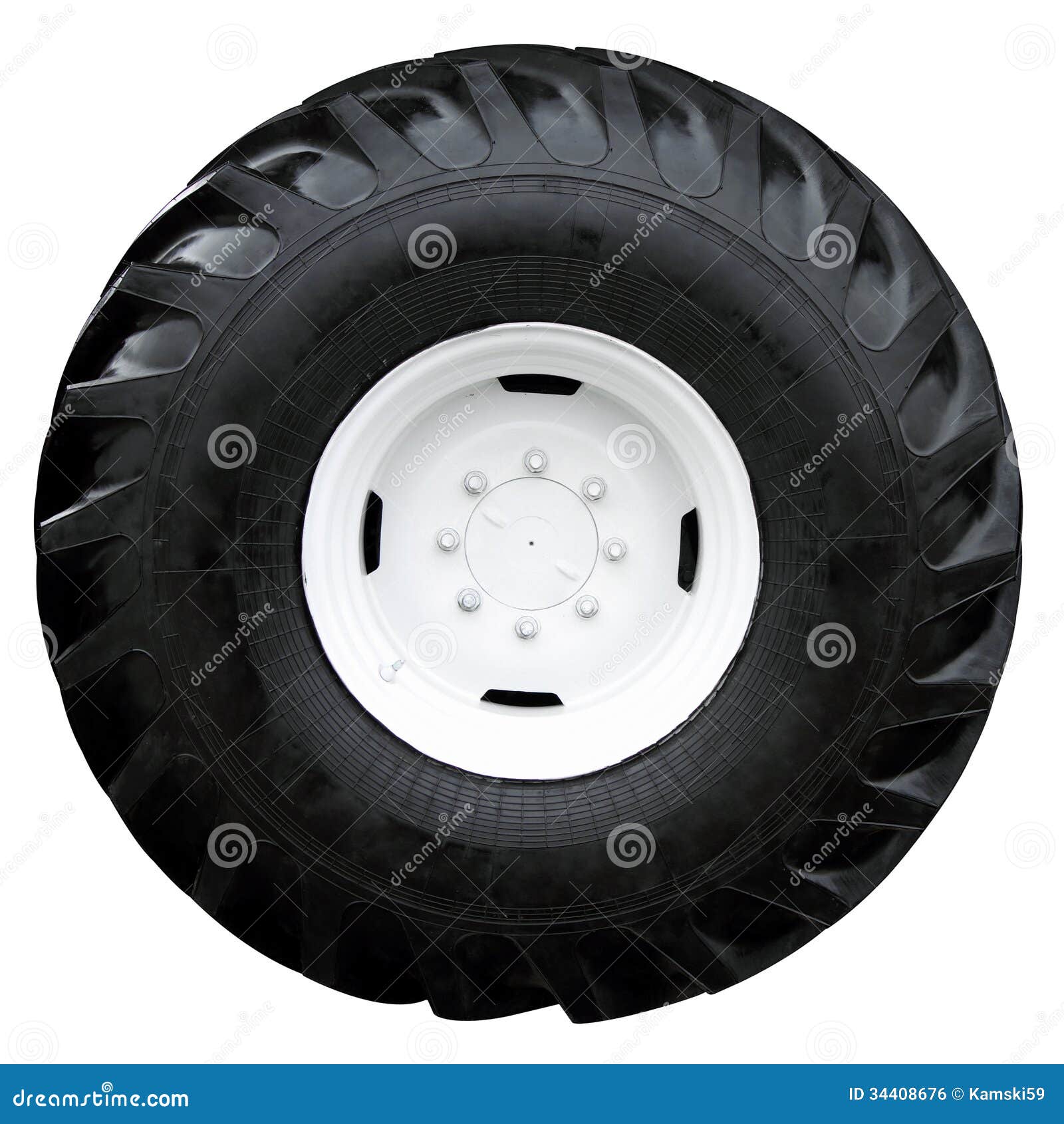 Rueda moderna del tractor foto de archivo. Imagen de perfil - 34408676
