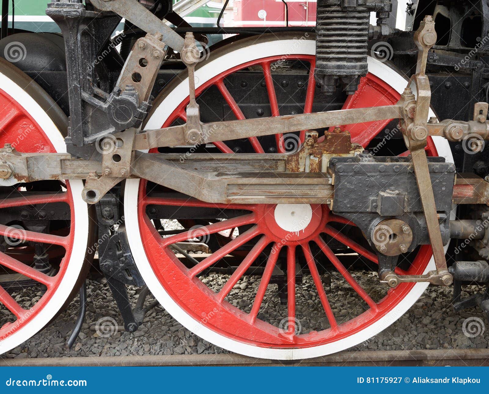 Ruedas Como Unidad De La Locomotora Imagen de archivo - Imagen de ...