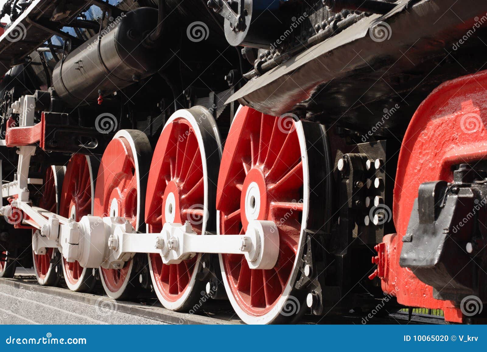 Ruedas De Una Locomotora De Vapor Foto de archivo - Imagen de ruedas ...
