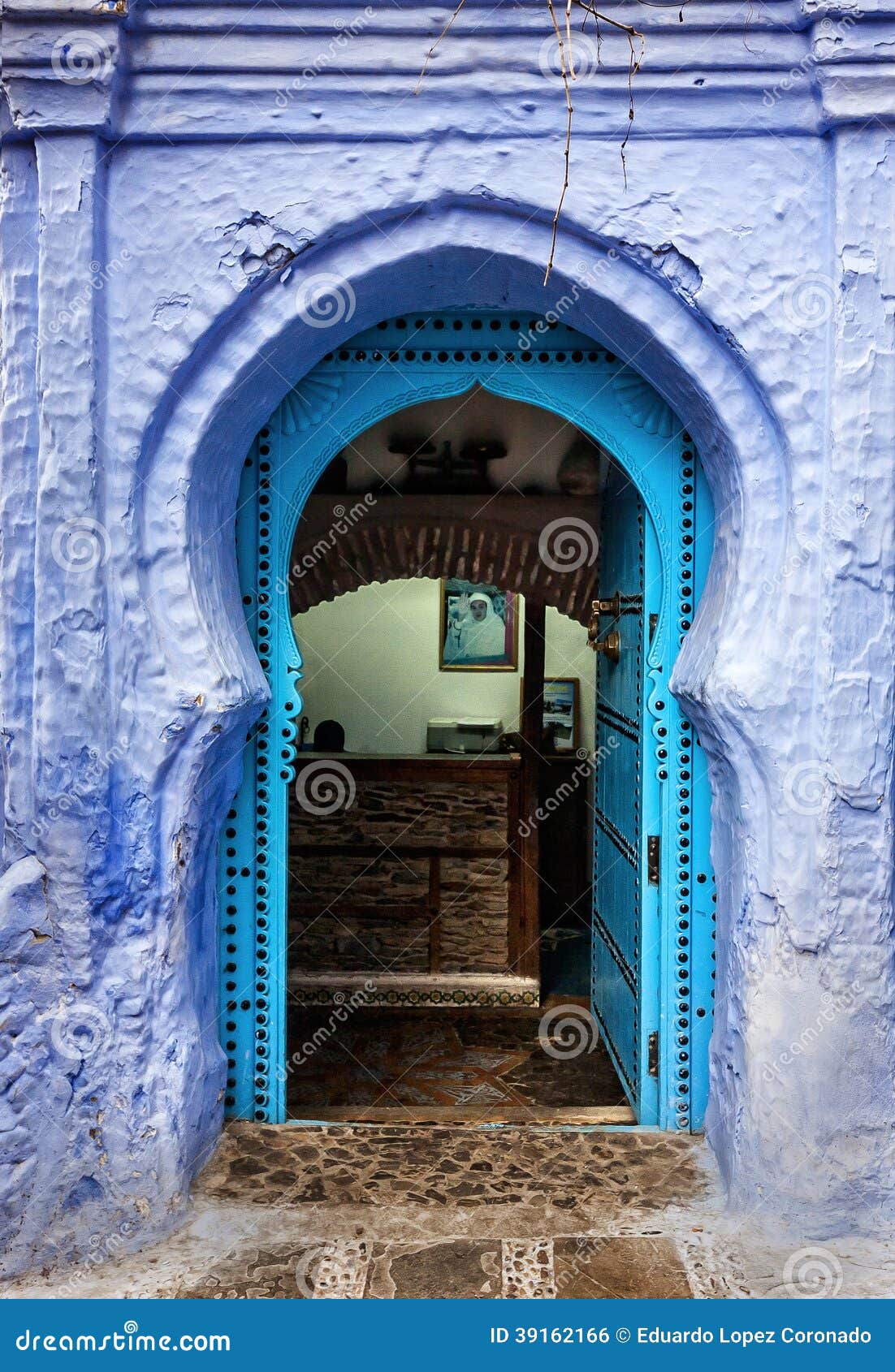 Rues du Maroc photo stock. Image of maison, bleu, rues - 39162166