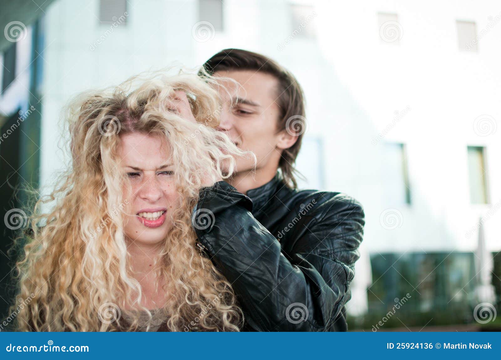Ruffle Hair - Couple Outdoors Stock Photo - Image of friends, crazy ...