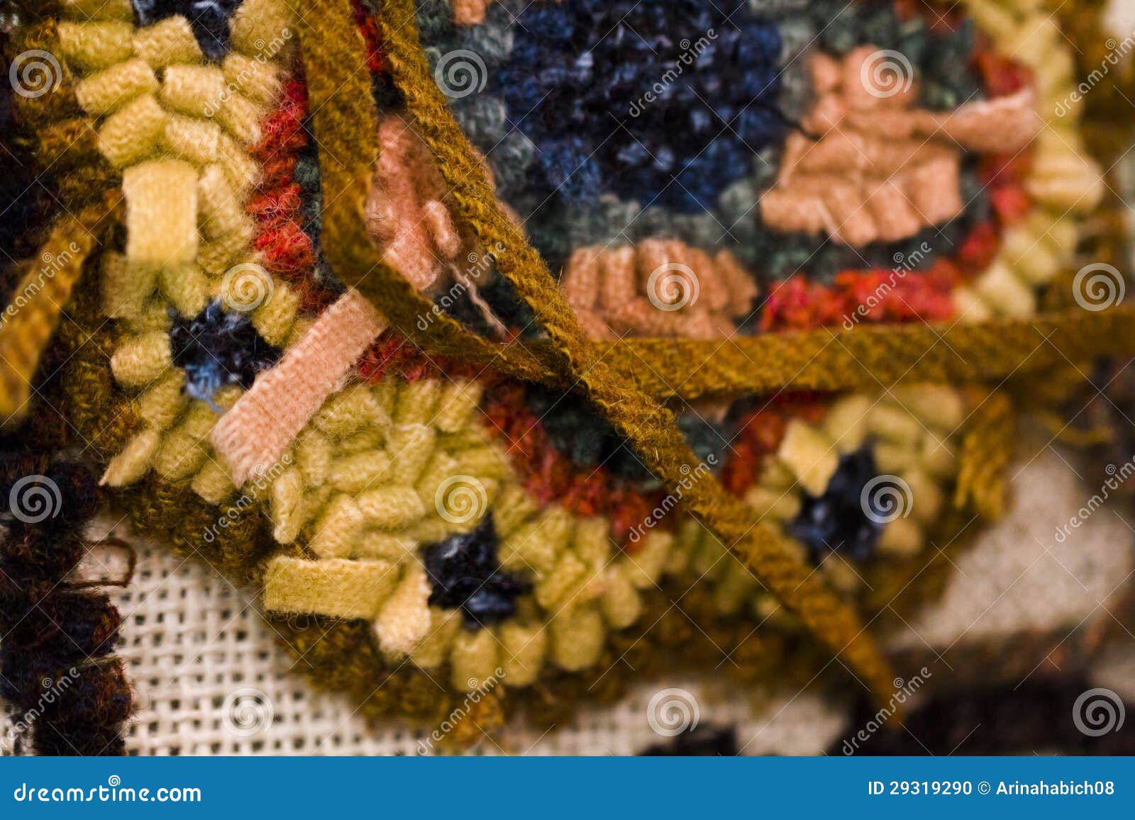 Rug hooking stock photo. Image of latch, chrochet, linen - 29319290