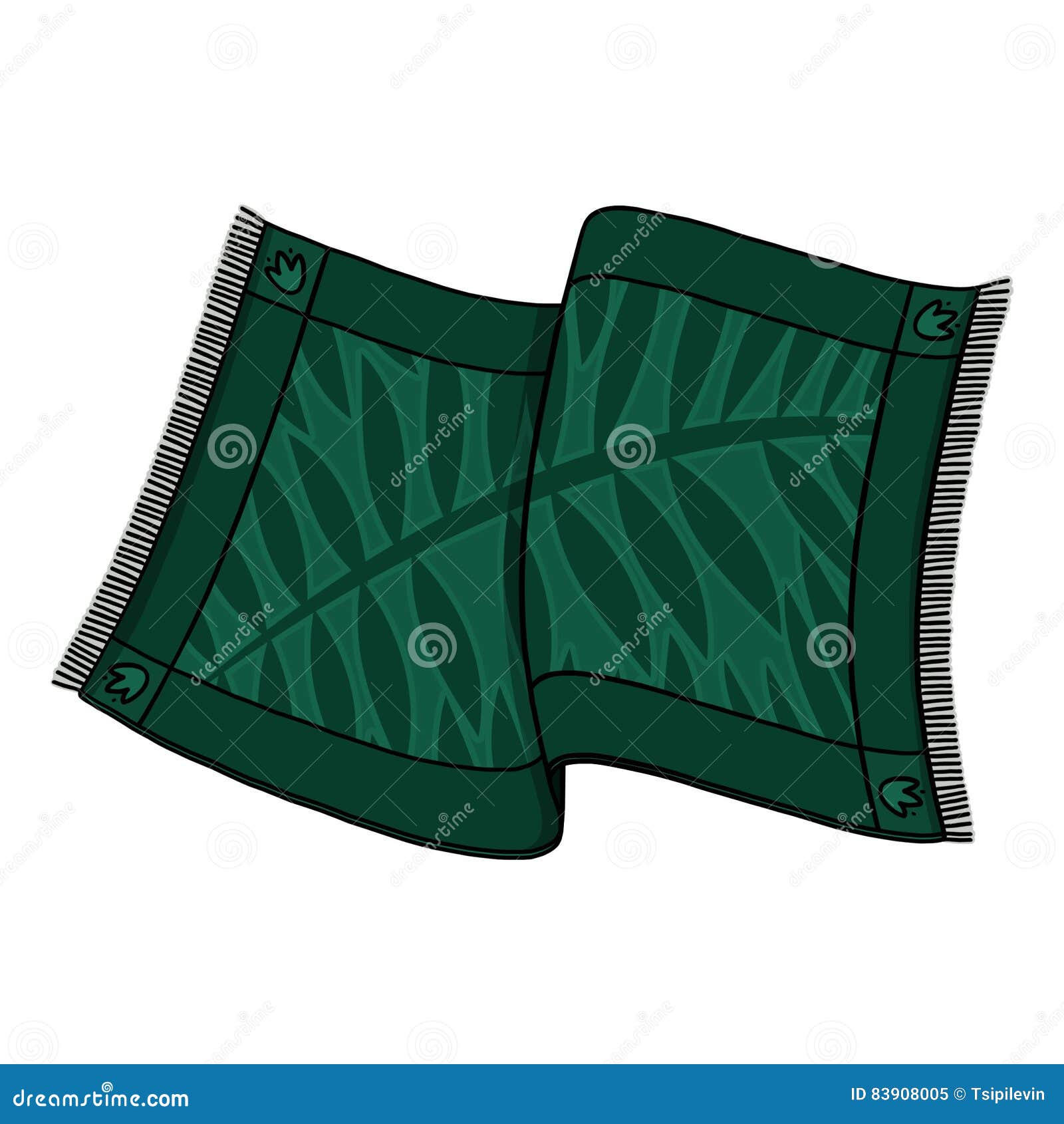 Rug illustration stock illustration. Illustration of green - 83908005