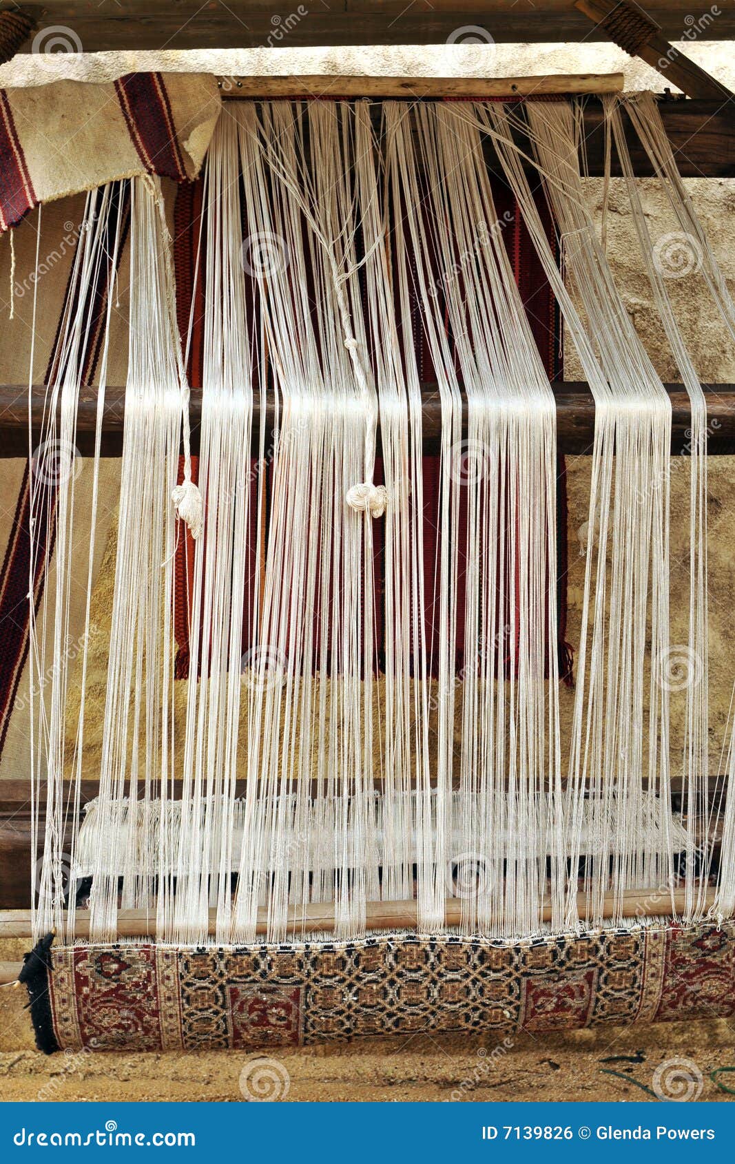 Rug Loom stock photo. Image of ancient, weave, loom, replica - 7139826