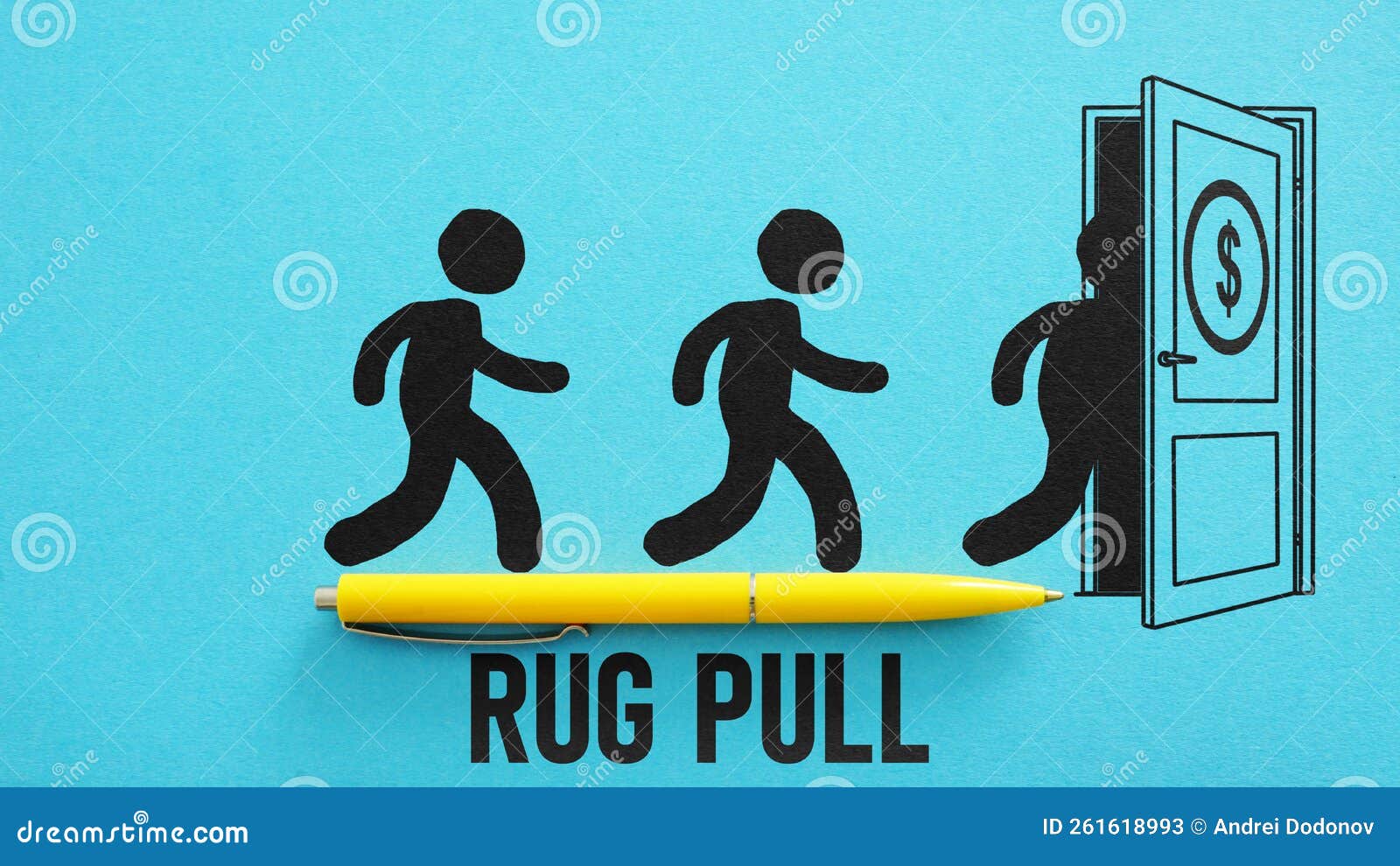 Rug Pull is Shown Using the Text Stock Image - Image of cryptocurrency ...