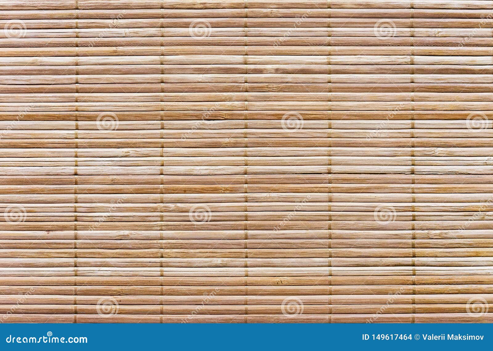 Rug of Wooden Slats. Background and Texture of Wooden Mat Stock Photo ...