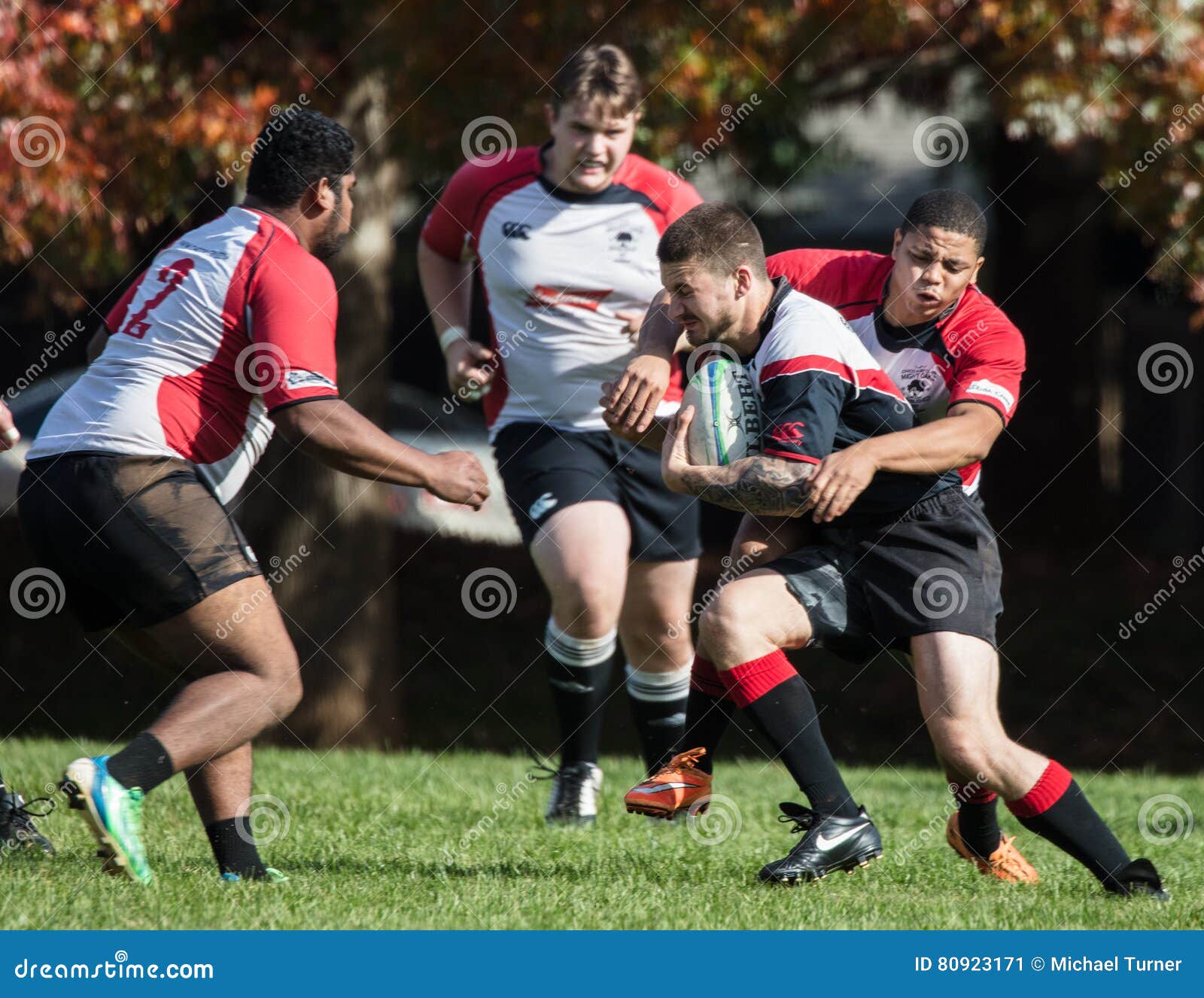 Rugby Action in the Fall editorial photo. Image of college - 80923171
