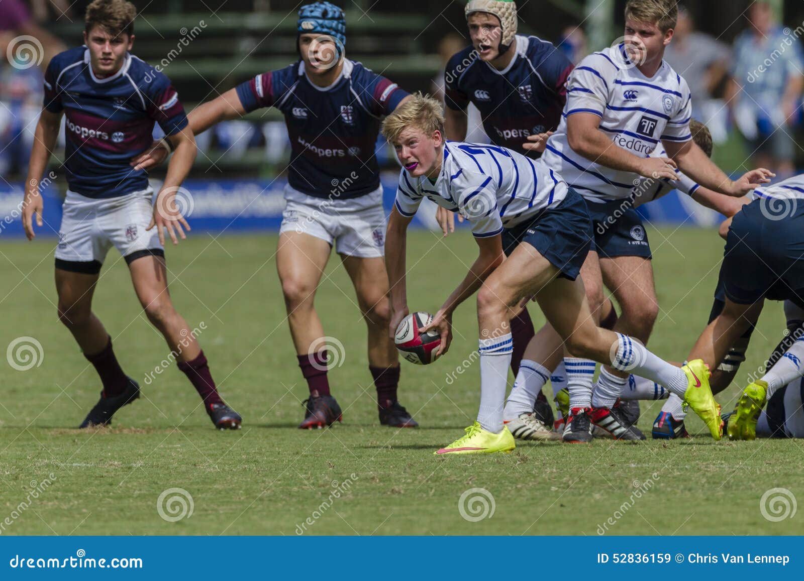 Rugby-Aktions-1. Team-Highschool Redaktionelles Stockbild - Bild von ...