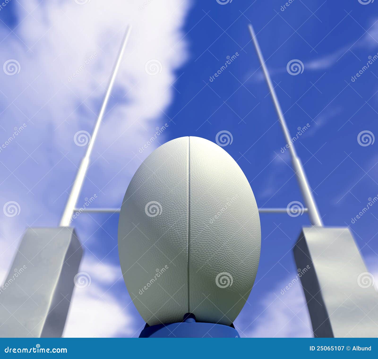Rugby Ball Conversion stock illustration. Illustration of posts - 25065107