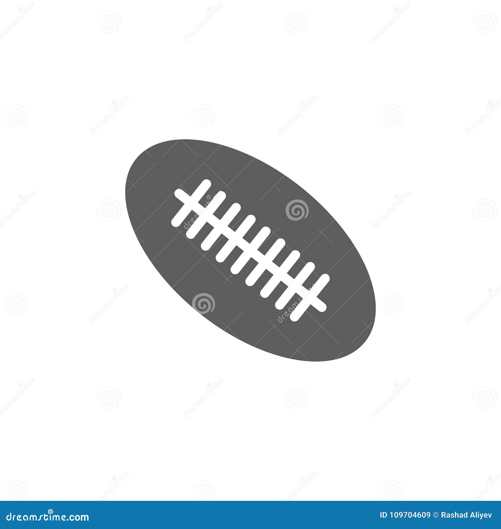 Rugby Ball Icon. Element of Sport for Mobile Concept and Web Apps. Icon ...