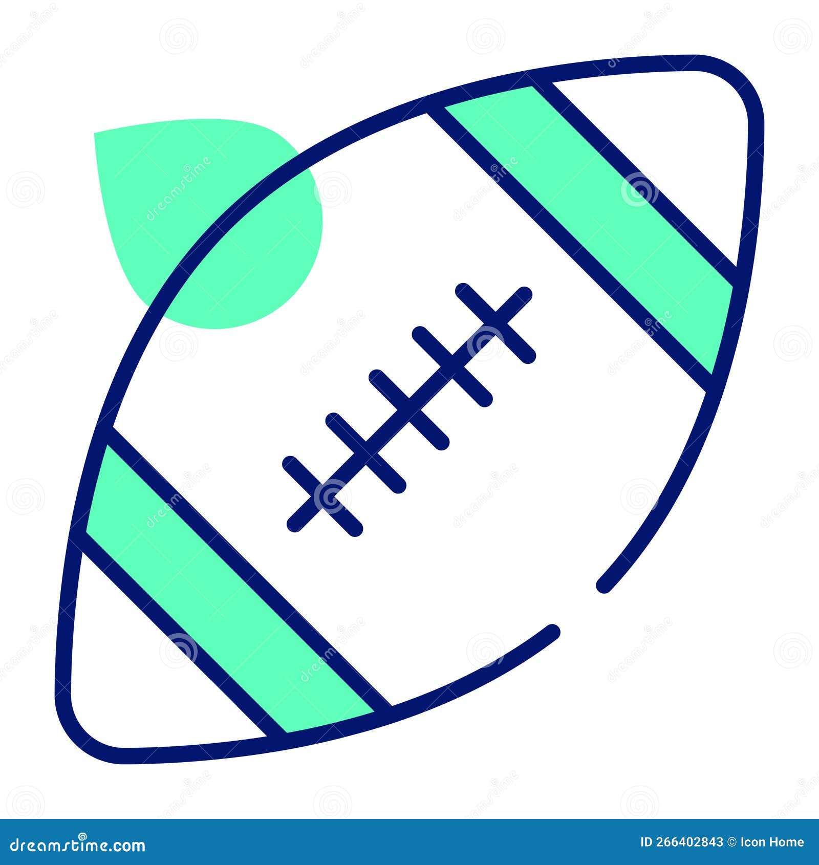 Rugby Ball Icon for Premium Use, American Ball Vector Stock Vector ...