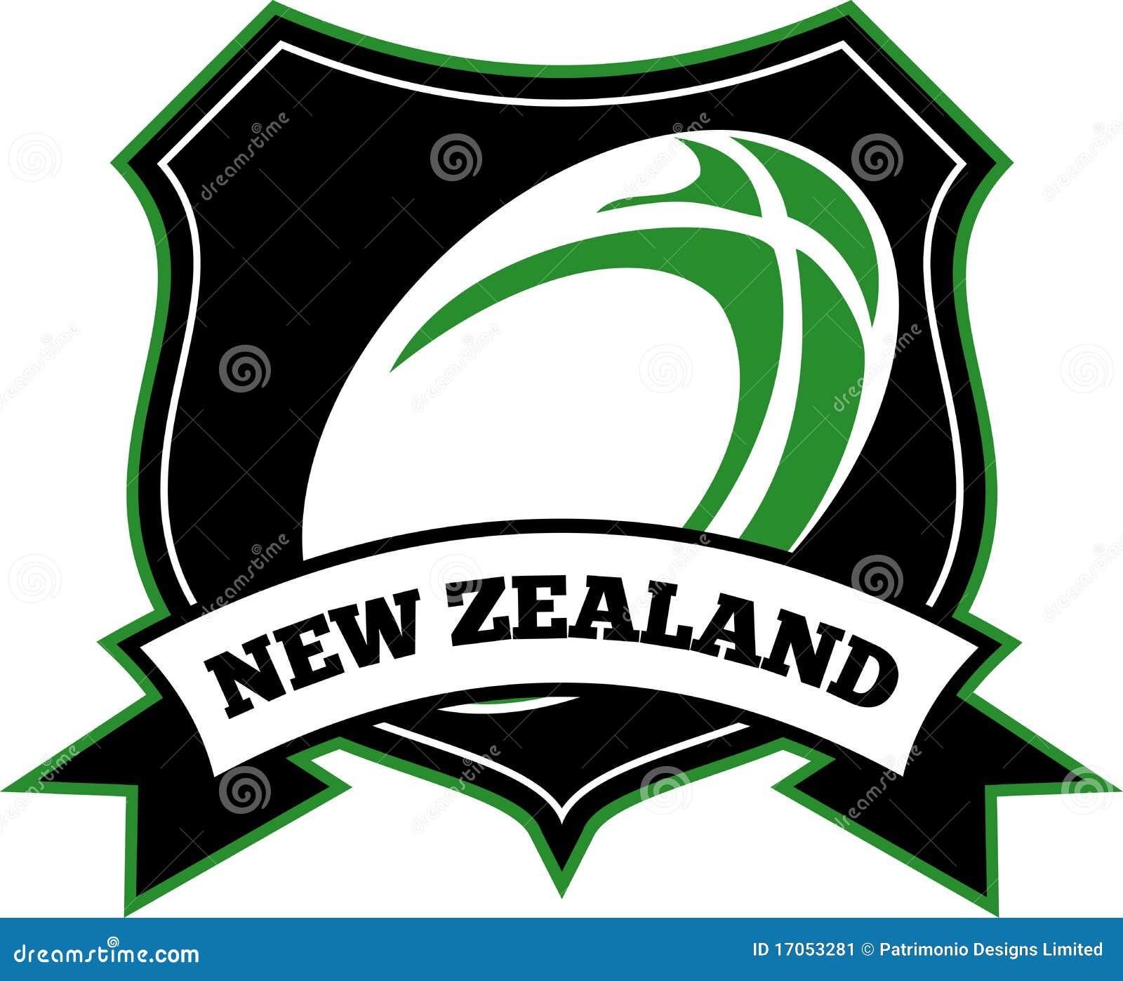 Rugby ball new zealand stock illustration. Illustration of artwork ...