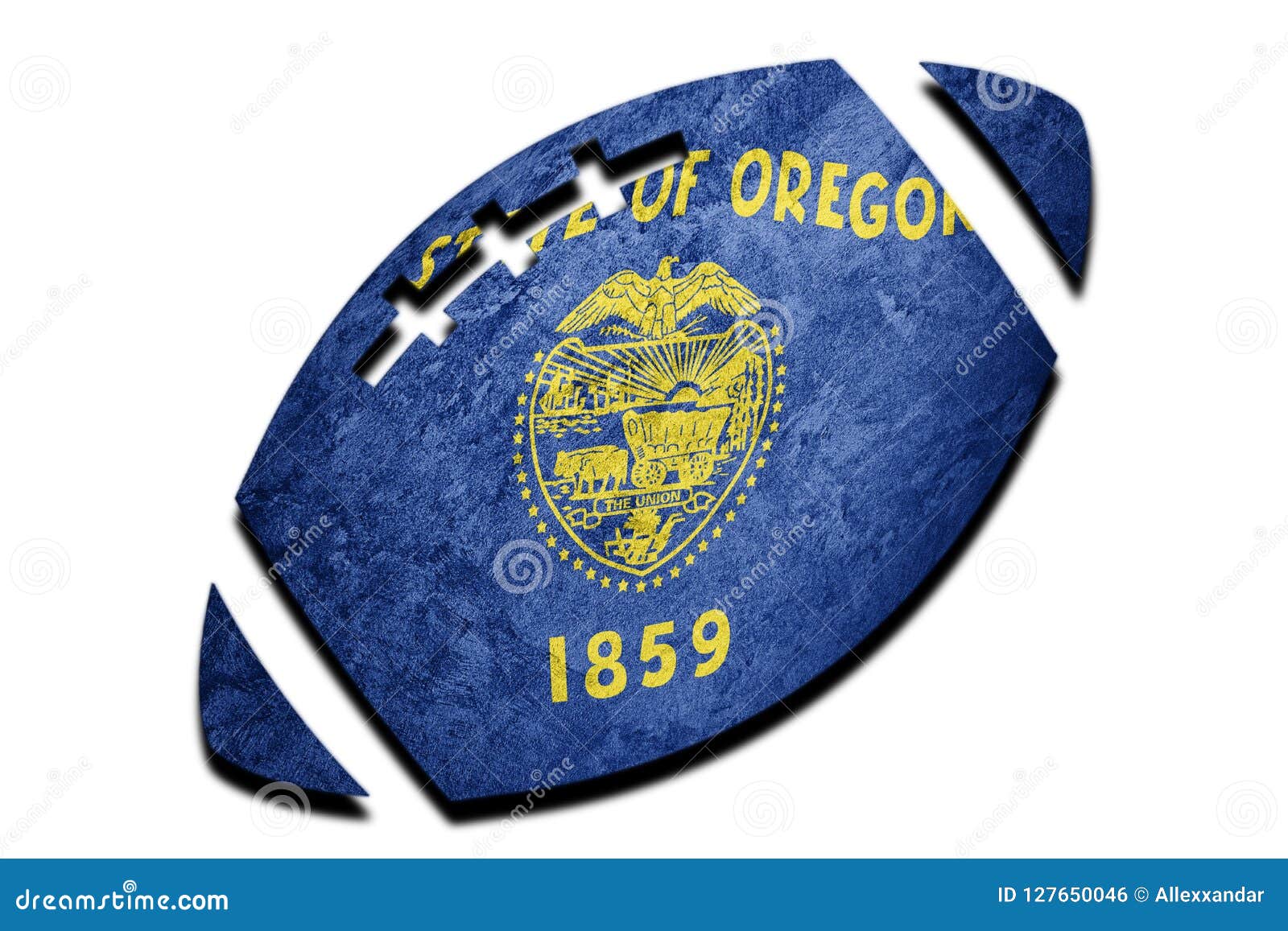 Rugby Ball Oregon State Flag. Oregon Flag Background Rugby Ball Stock ...