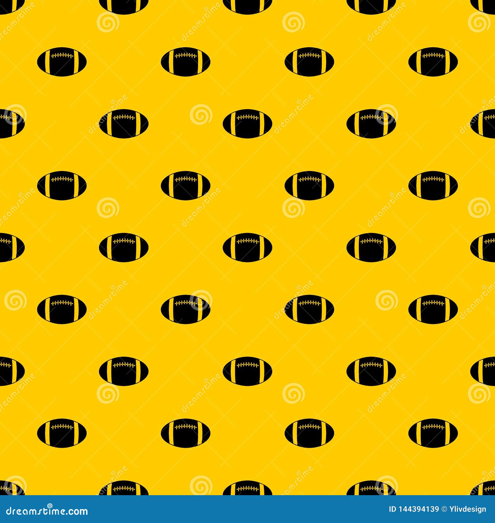 Rugby ball pattern vector stock vector. Illustration of activity ...